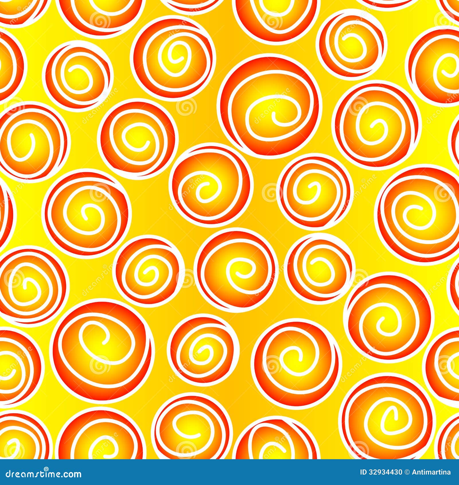 Seamless spiral pattern stock vector. Illustration of element - 32934430