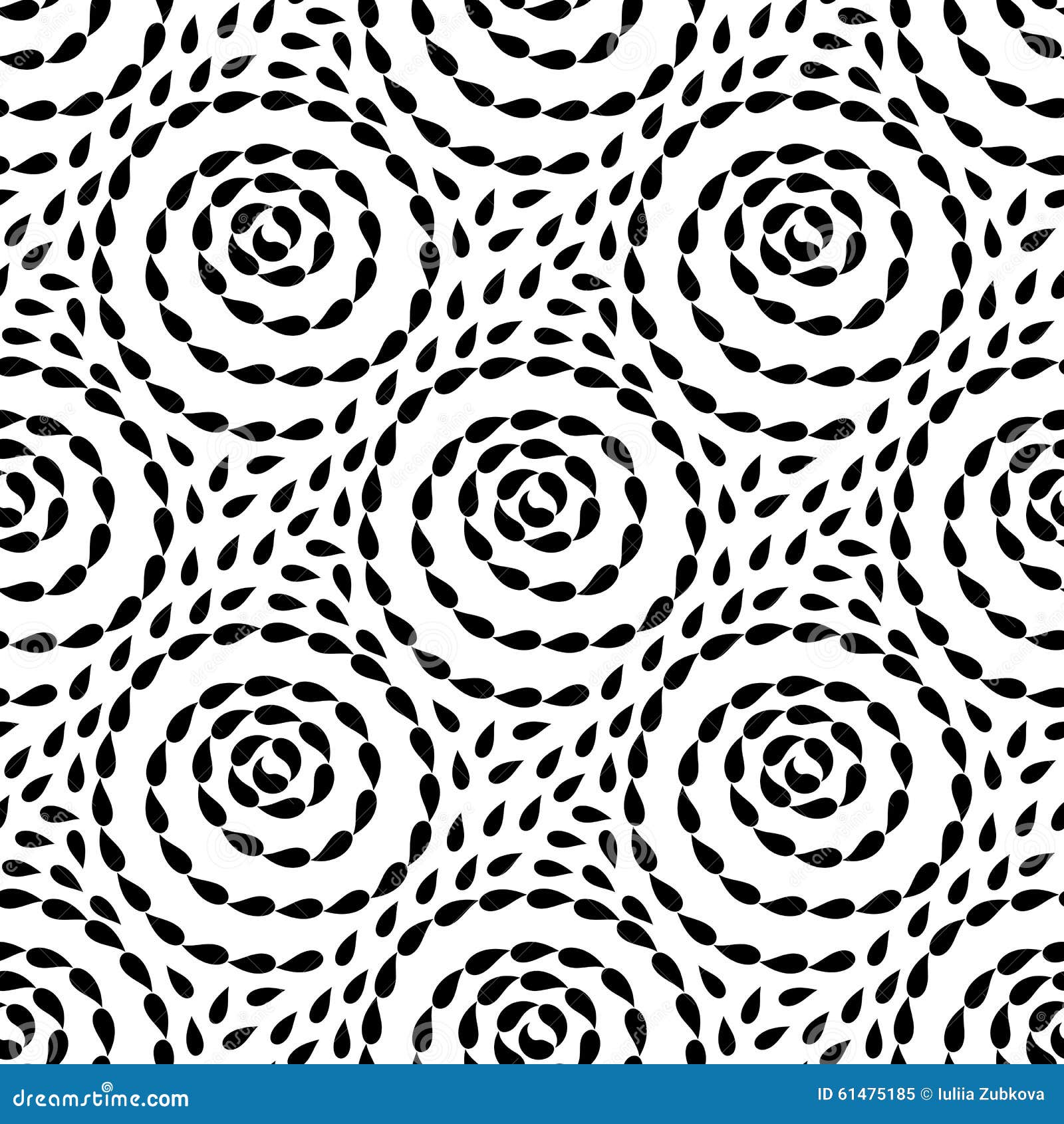 Seamless spiral texture. stock vector. Illustration of colors - 61475185