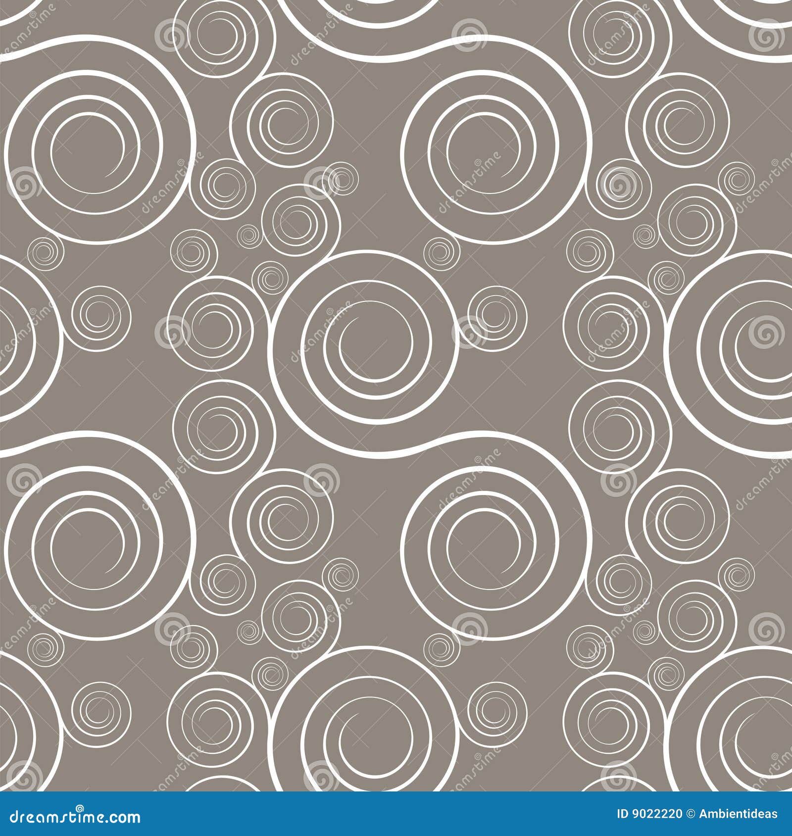 Two Interlocking Spirals Creating An Infinity Symbol With Decorative