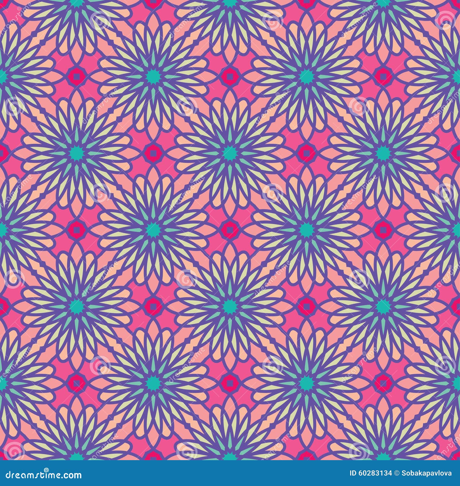 Seamless Spirograph Geometric Texture Background Pattern Stock ...