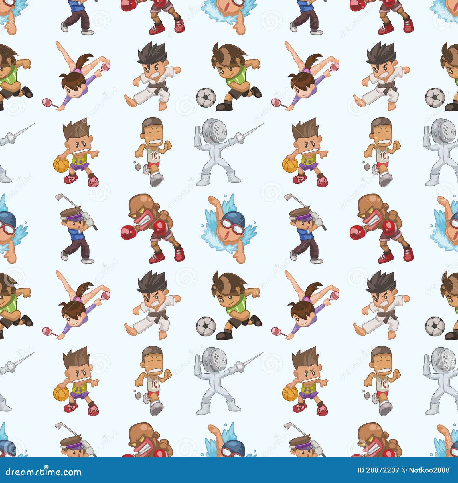 Seamless Sport Background Texture Vector Illustration | CartoonDealer ...