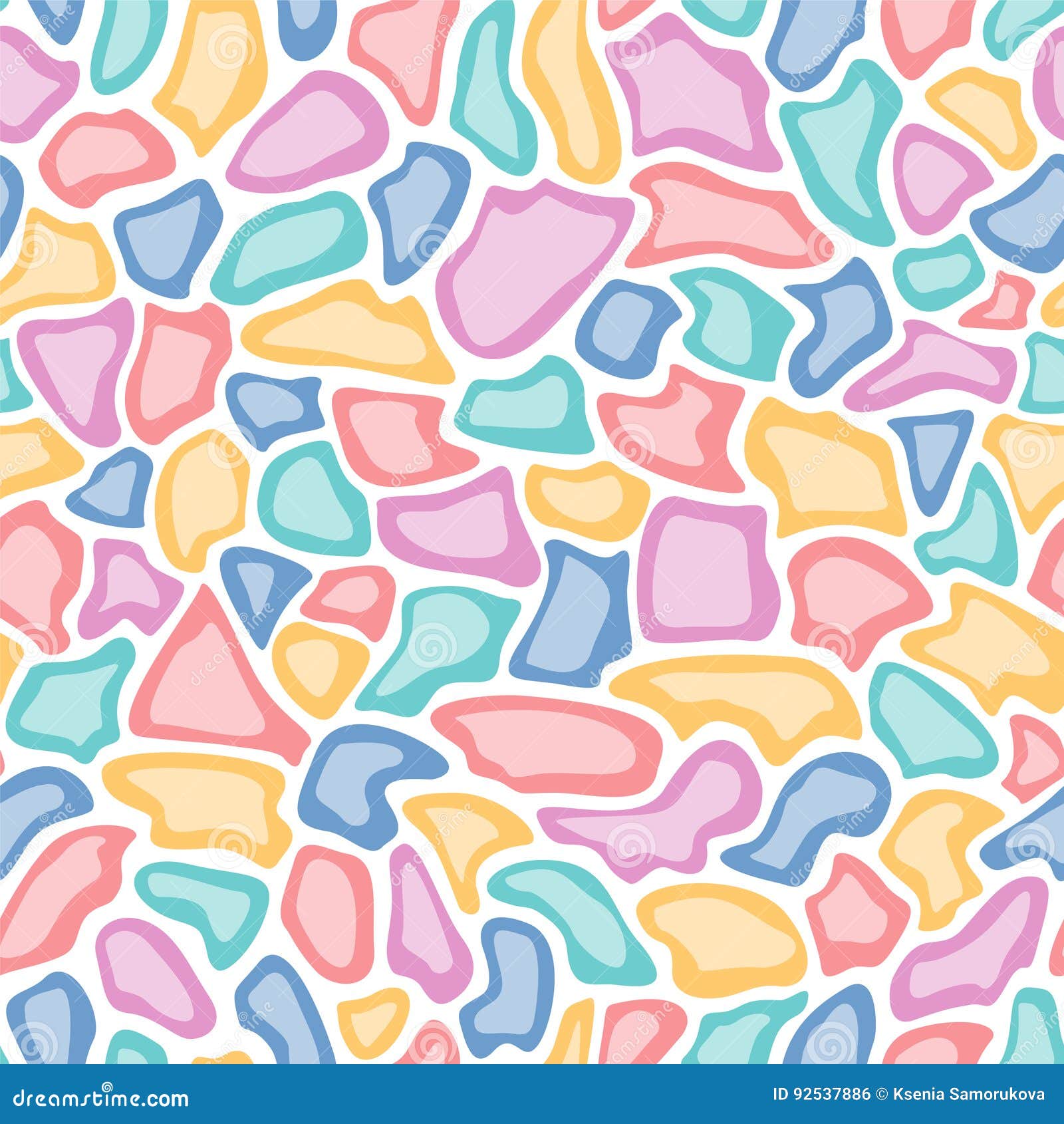 Seamless Spotted Multicolored Vector Pattern Stock Vector ...