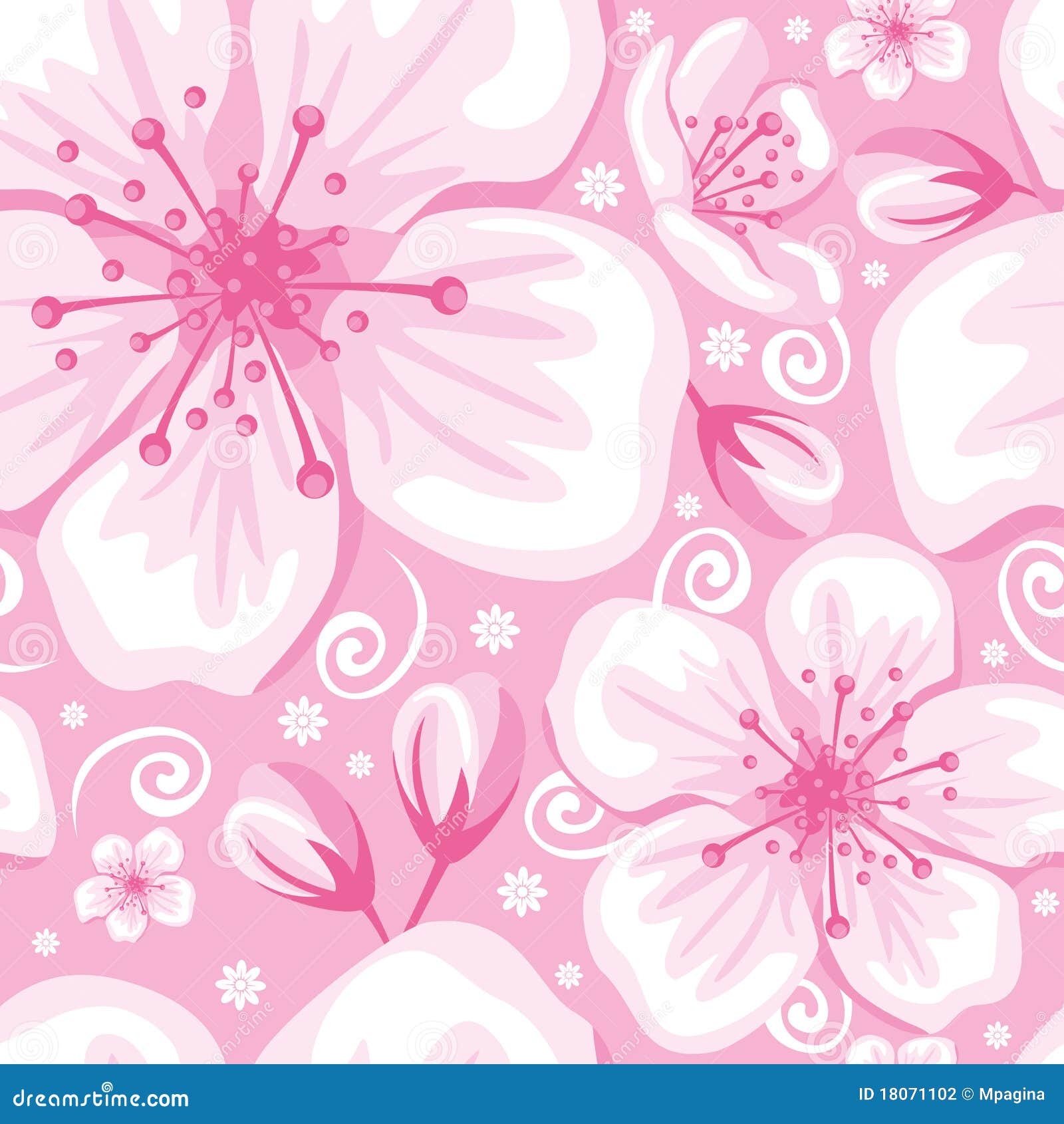 Seamless spring background stock vector. Illustration of artistic ...