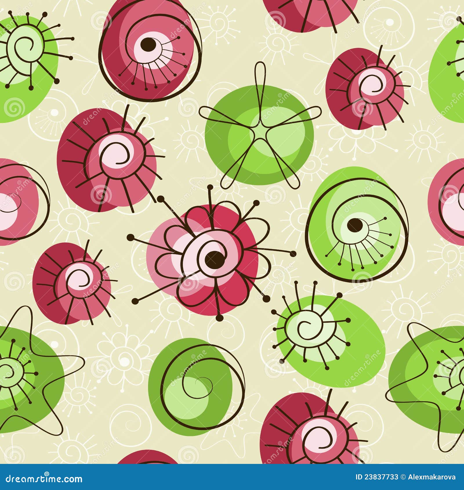 Seamless spring background stock vector. Illustration of bright - 23837733