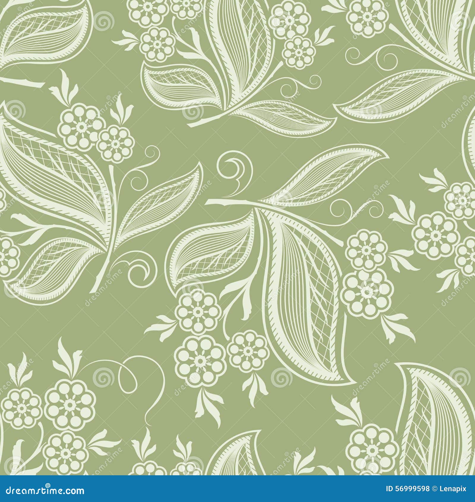 Seamless Spring Background. Stock Vector - Illustration of fabric, flat ...