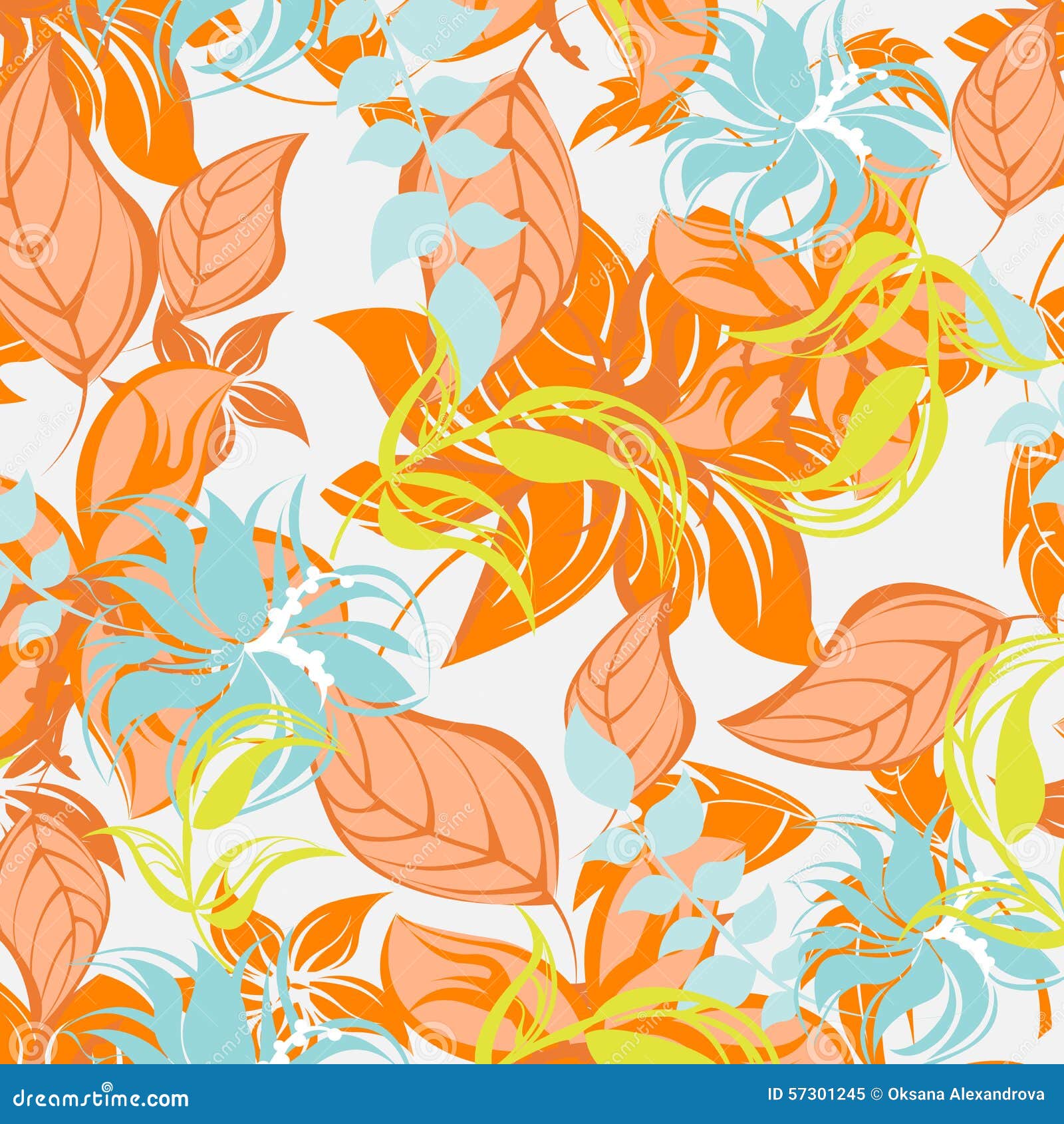 Seamless Spring Flower Illustration Stock Vector - Illustration of ...