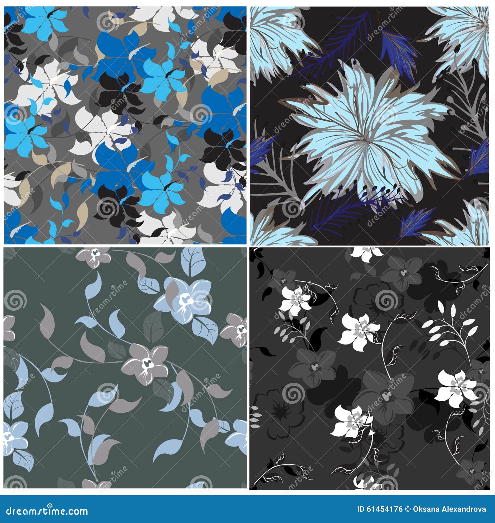 Seamless Spring Flower Illustration Stock Vector - Illustration of ...