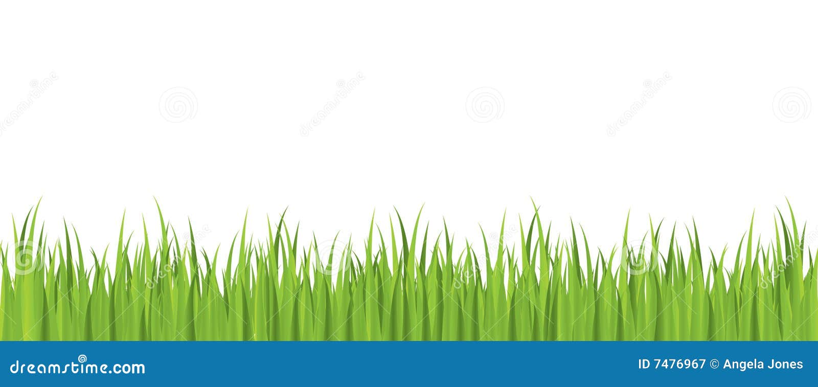 Seamless Spring Grass Vector Stock Vector - Illustration of seamless ...