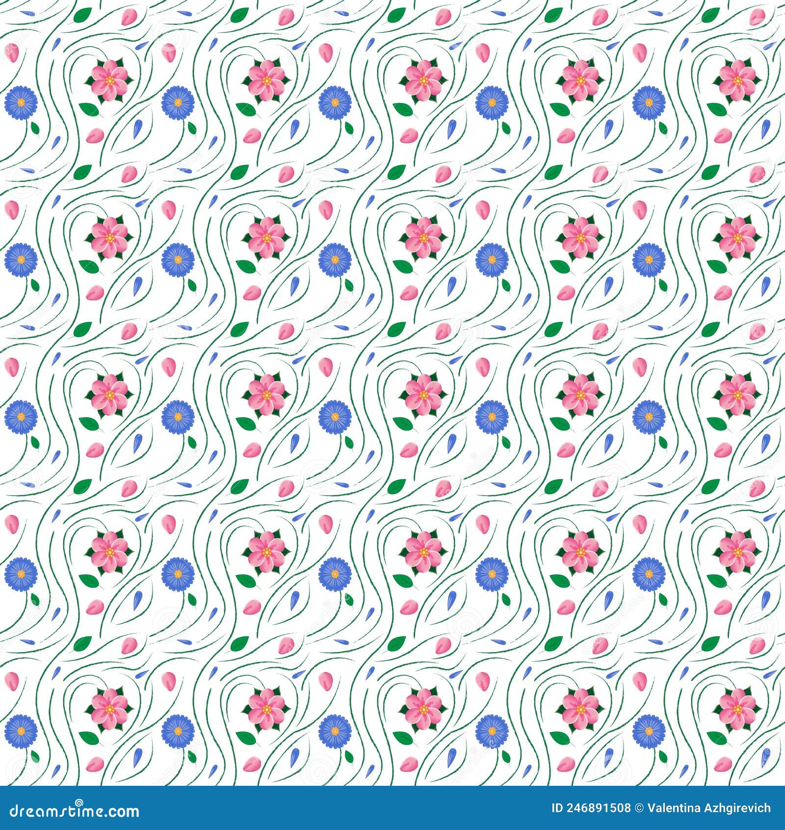 Seamless spring pattern stock illustration. Illustration of summer ...