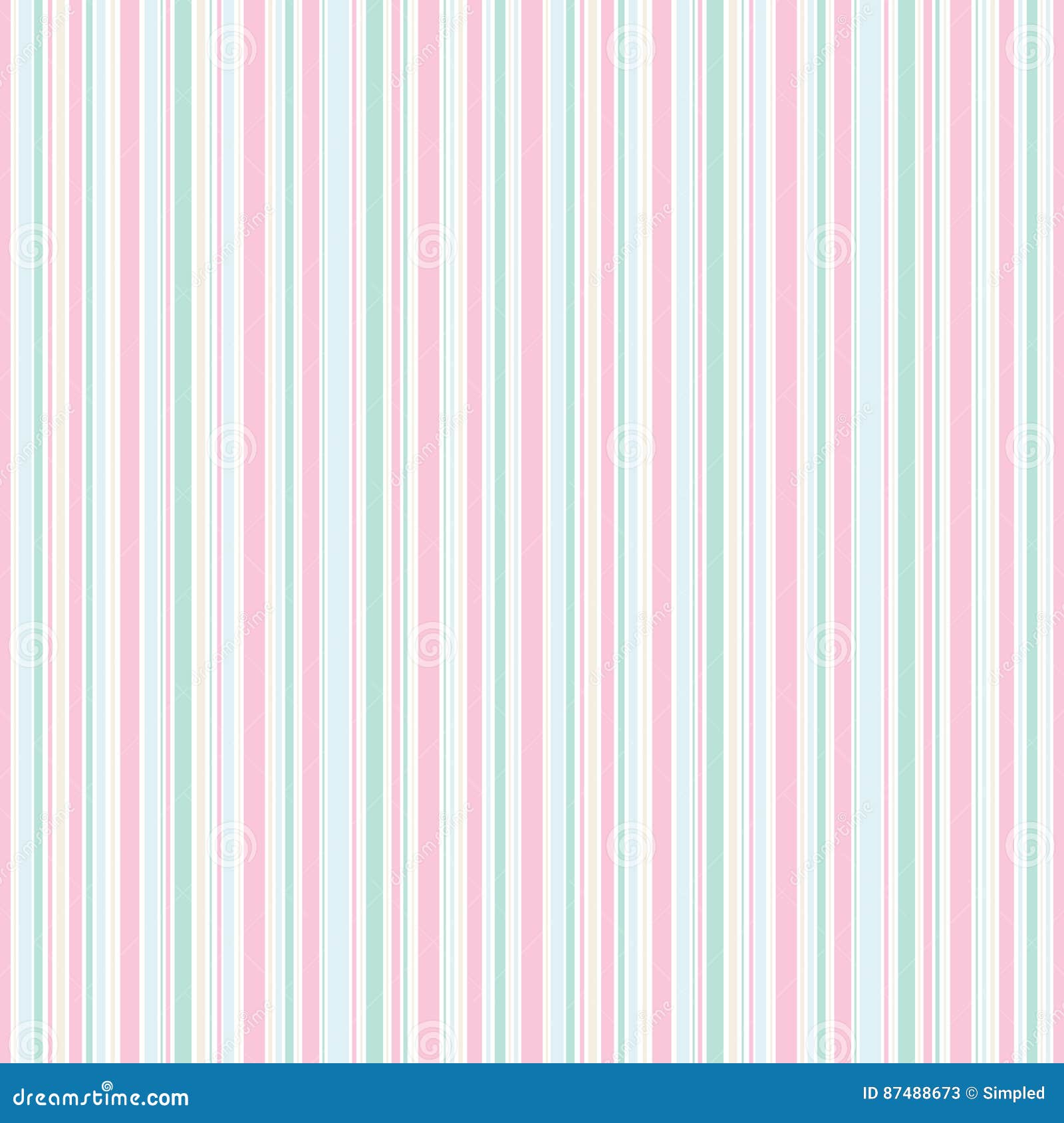 Seamless Spring Stripes Pattern. Pink Blue Beige and White Lines ...
