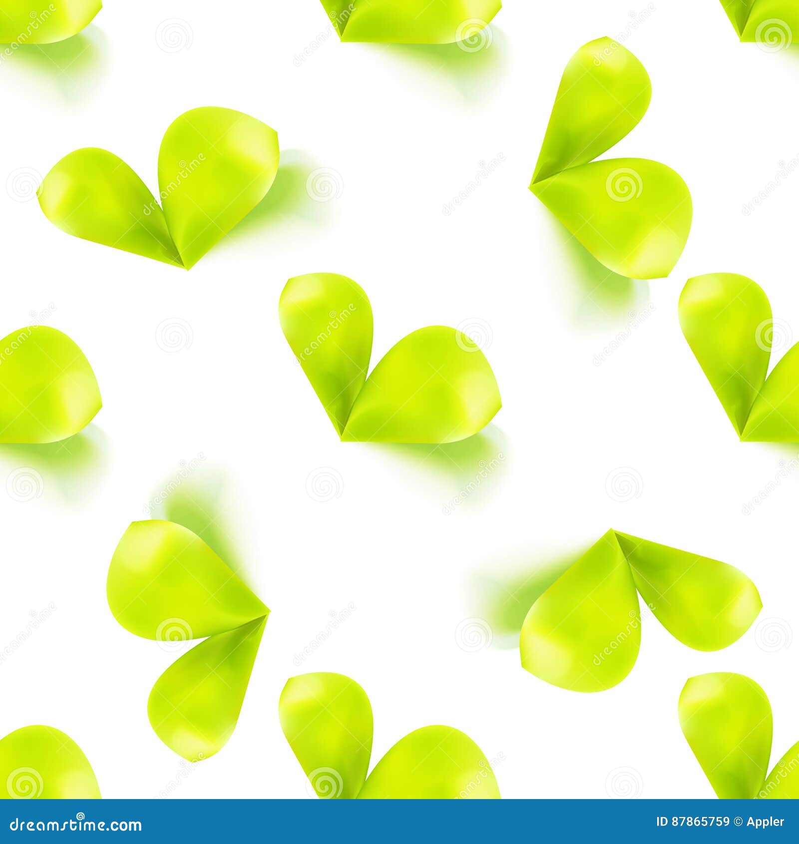 Seamless Sprout Leaves Pattern Stock Vector - Illustration of ecology ...