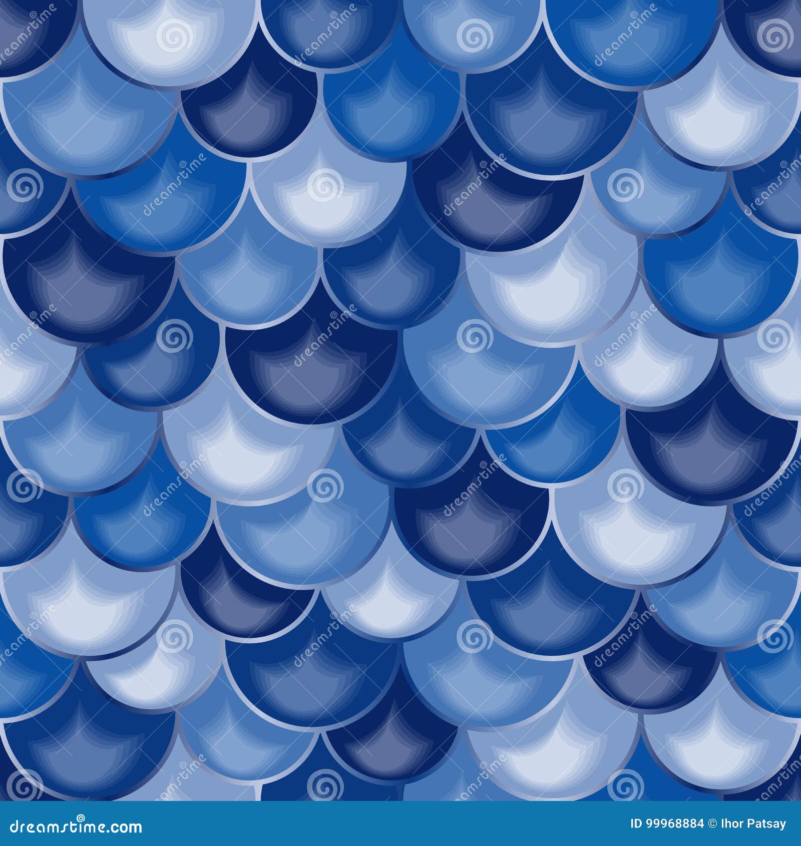 Seamless squama pattern stock vector. Illustration of circle - 99968884