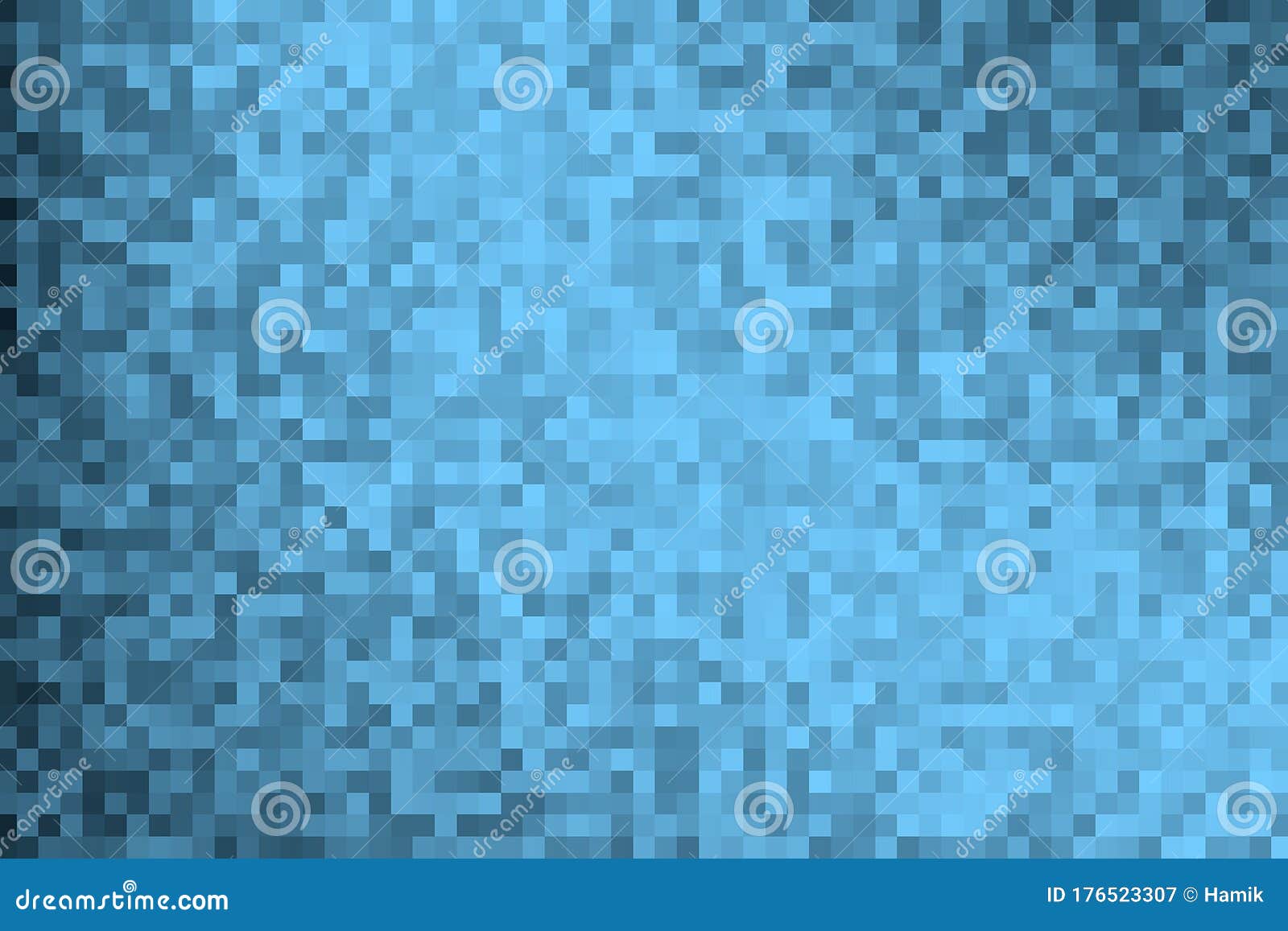 Seamless Blue Tile Background Stock Illustration - Illustration of ...