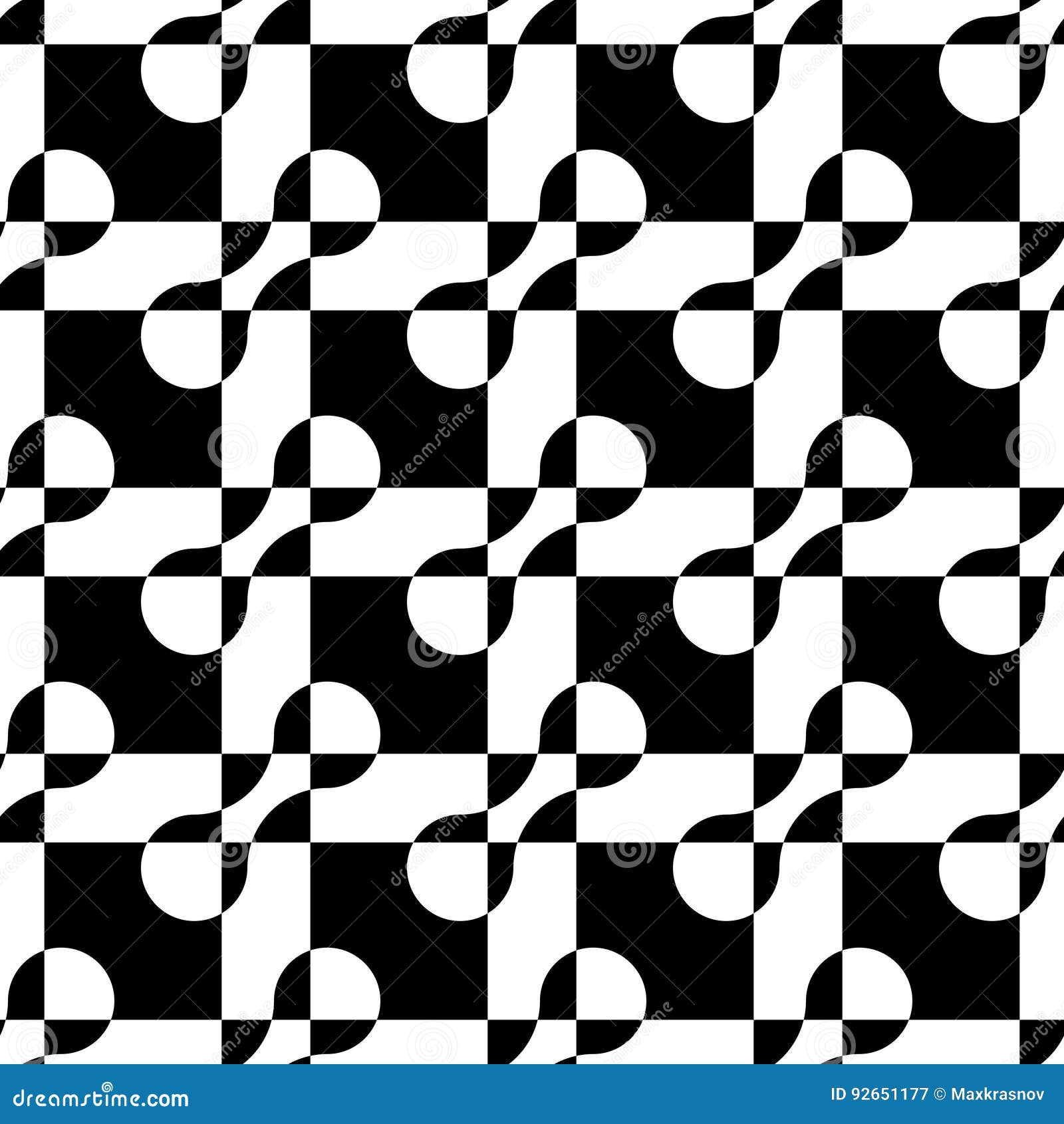 Seamless Square and Circle Pattern Stock Vector - Illustration of ...