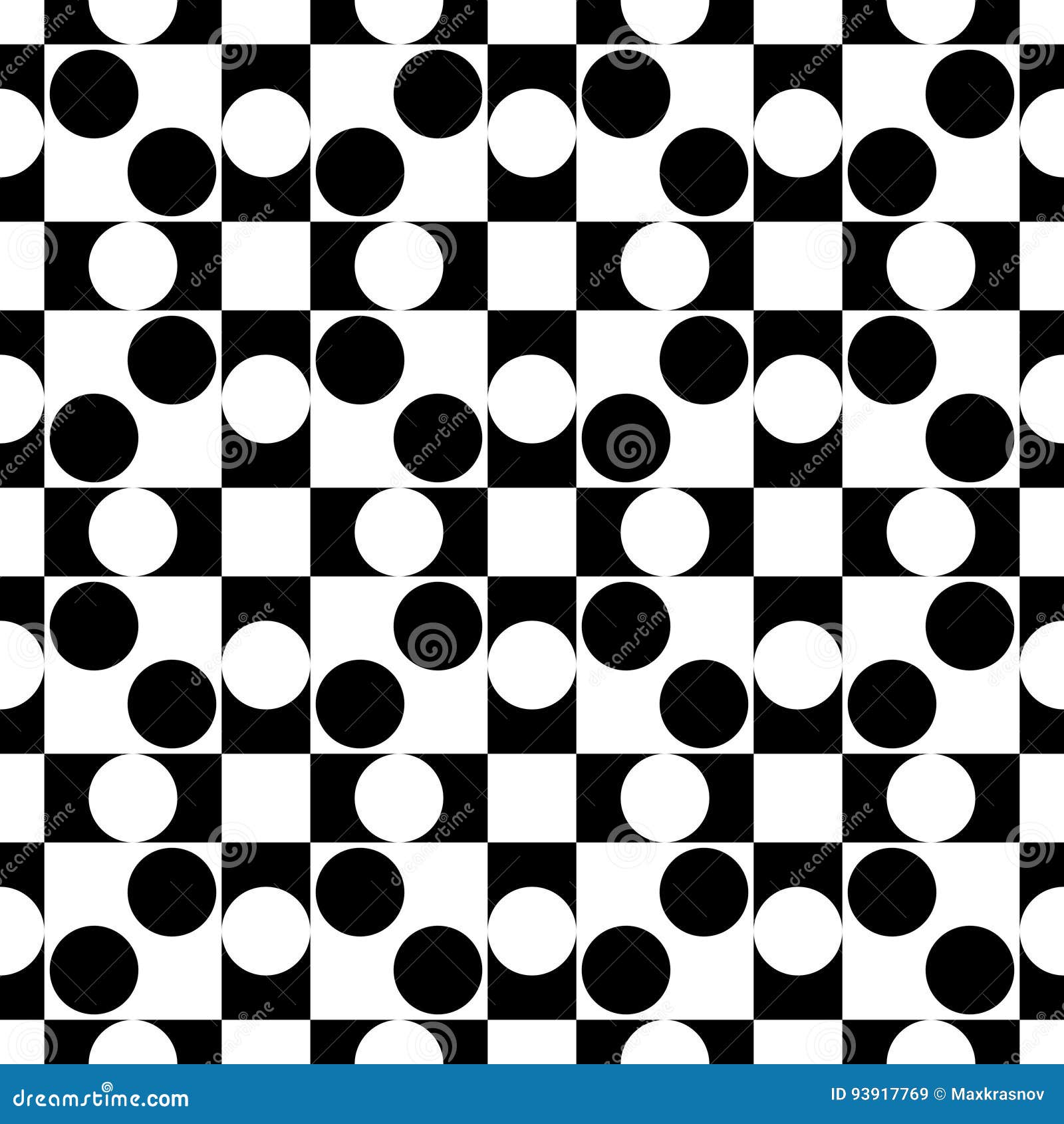Seamless Square and Circle Pattern Stock Vector - Illustration of ...