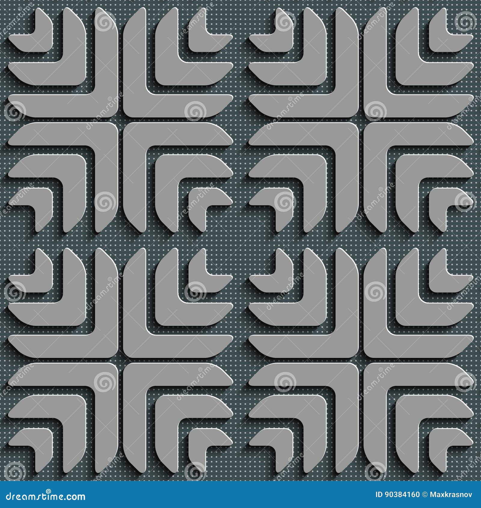 Seamless Square and Cross Pattern Stock Vector - Illustration of ...