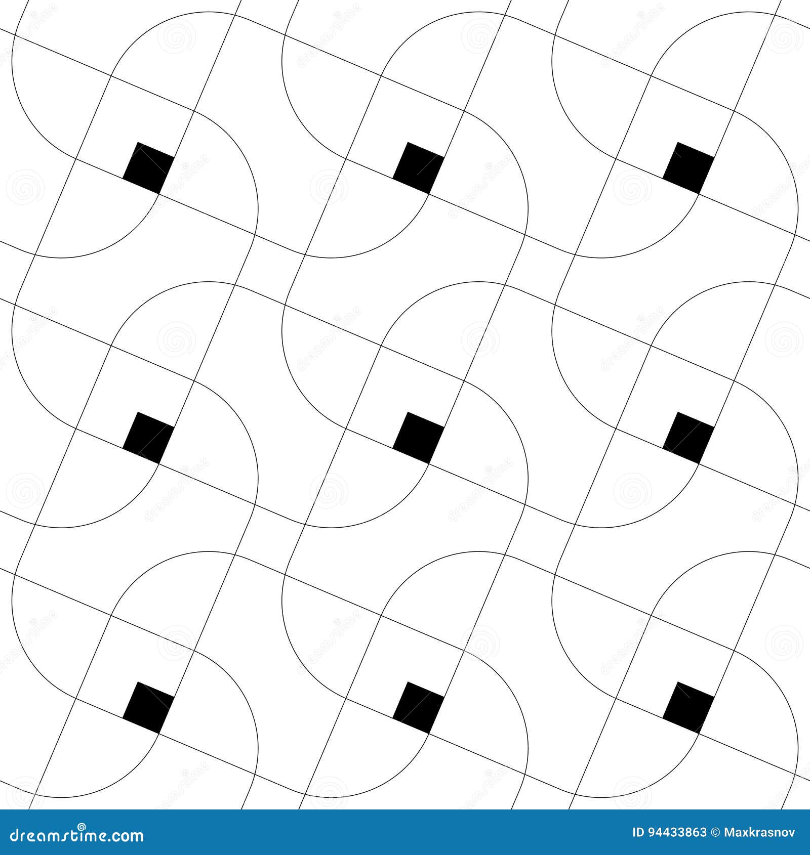 Seamless Square and Line Pattern Stock Vector - Illustration of element ...