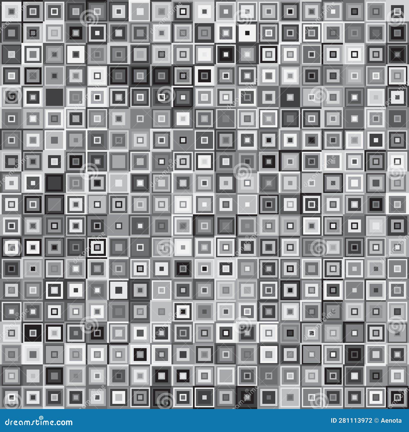 Seamless Square Mosaic Pattern - Vector Illustration Stock Vector ...