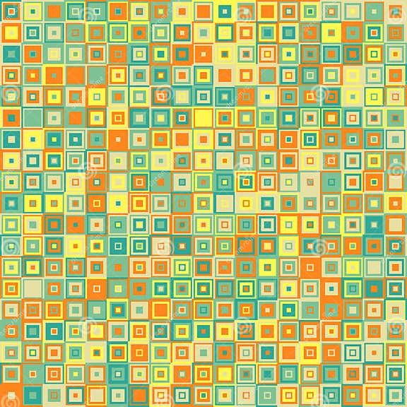 Seamless Square Mosaic Pattern - Vector Illustration Stock Vector ...