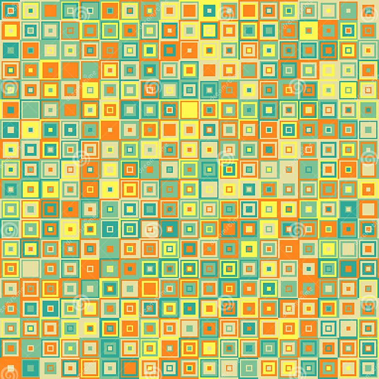 Seamless Square Mosaic Pattern - Vector Illustration Stock Vector ...