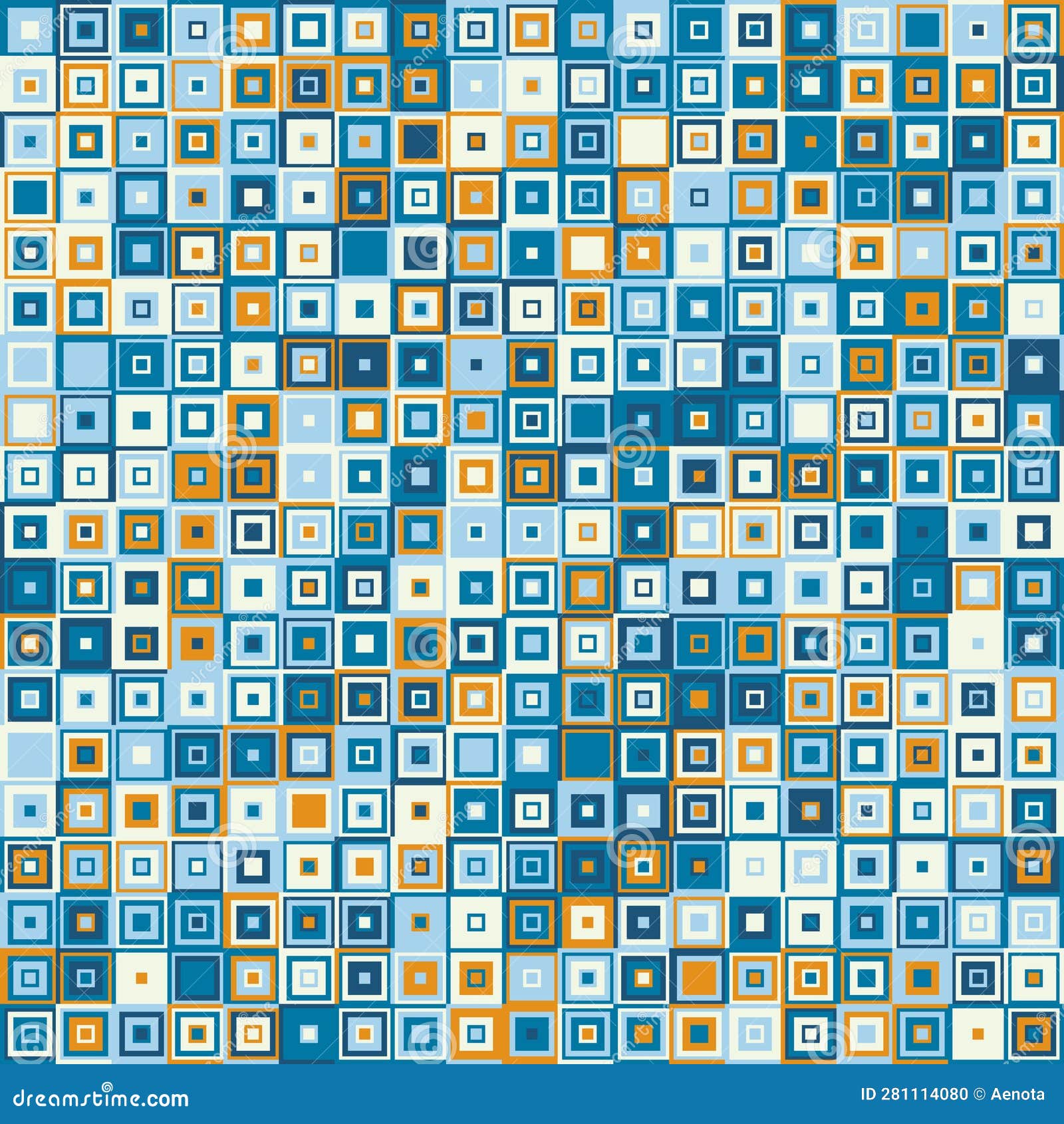 Seamless Square Mosaic Pattern - Vector Illustration Stock Vector ...