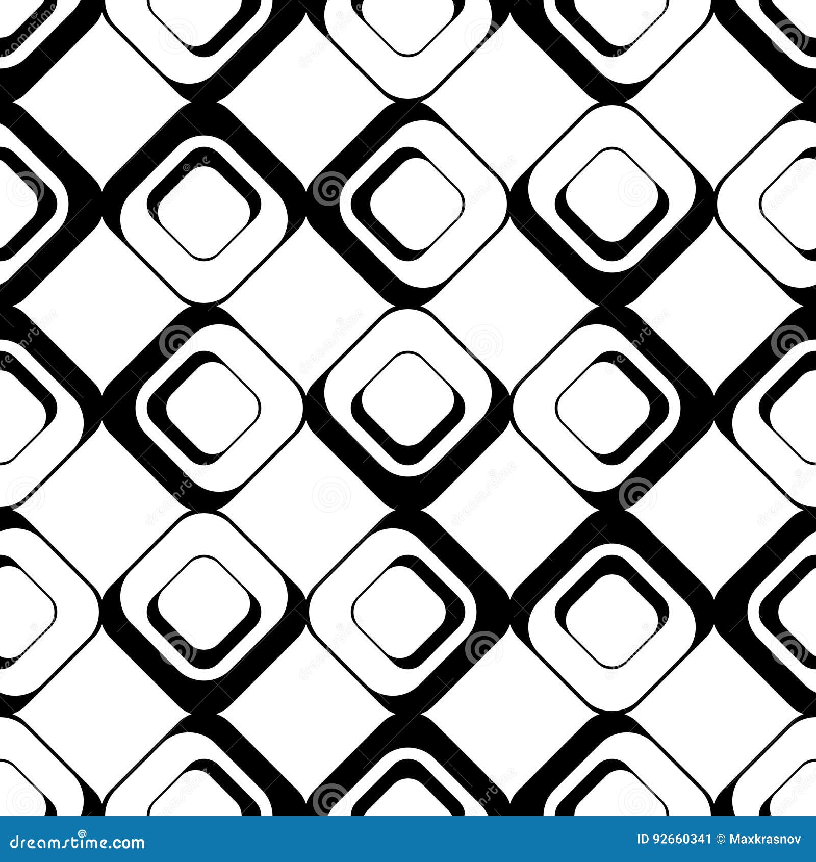 Seamless Square Pattern stock vector. Illustration of decorative - 92660341