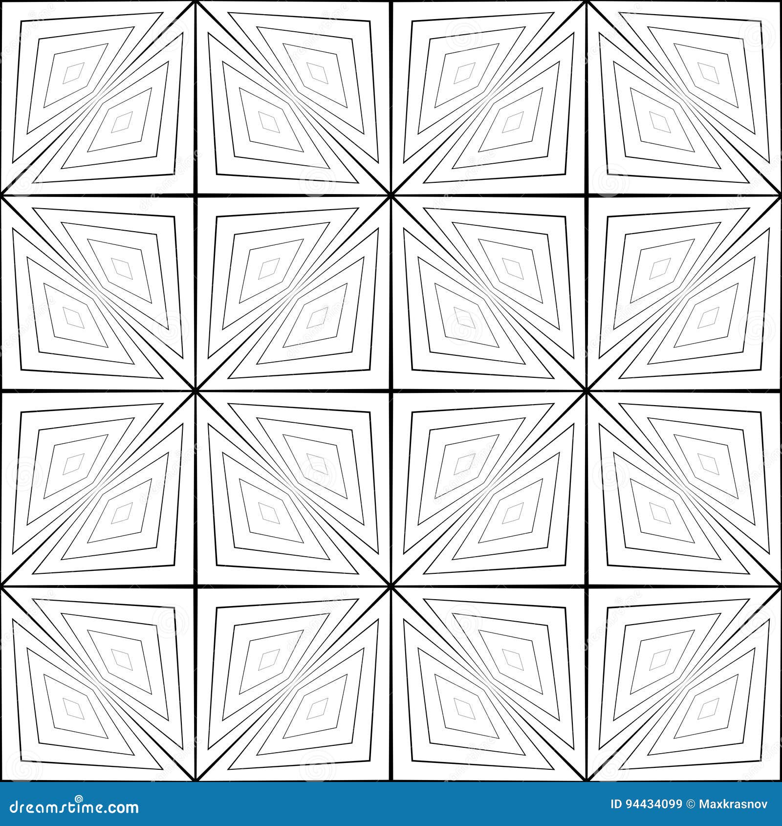 Seamless Square Pattern stock vector. Illustration of modern - 94434099