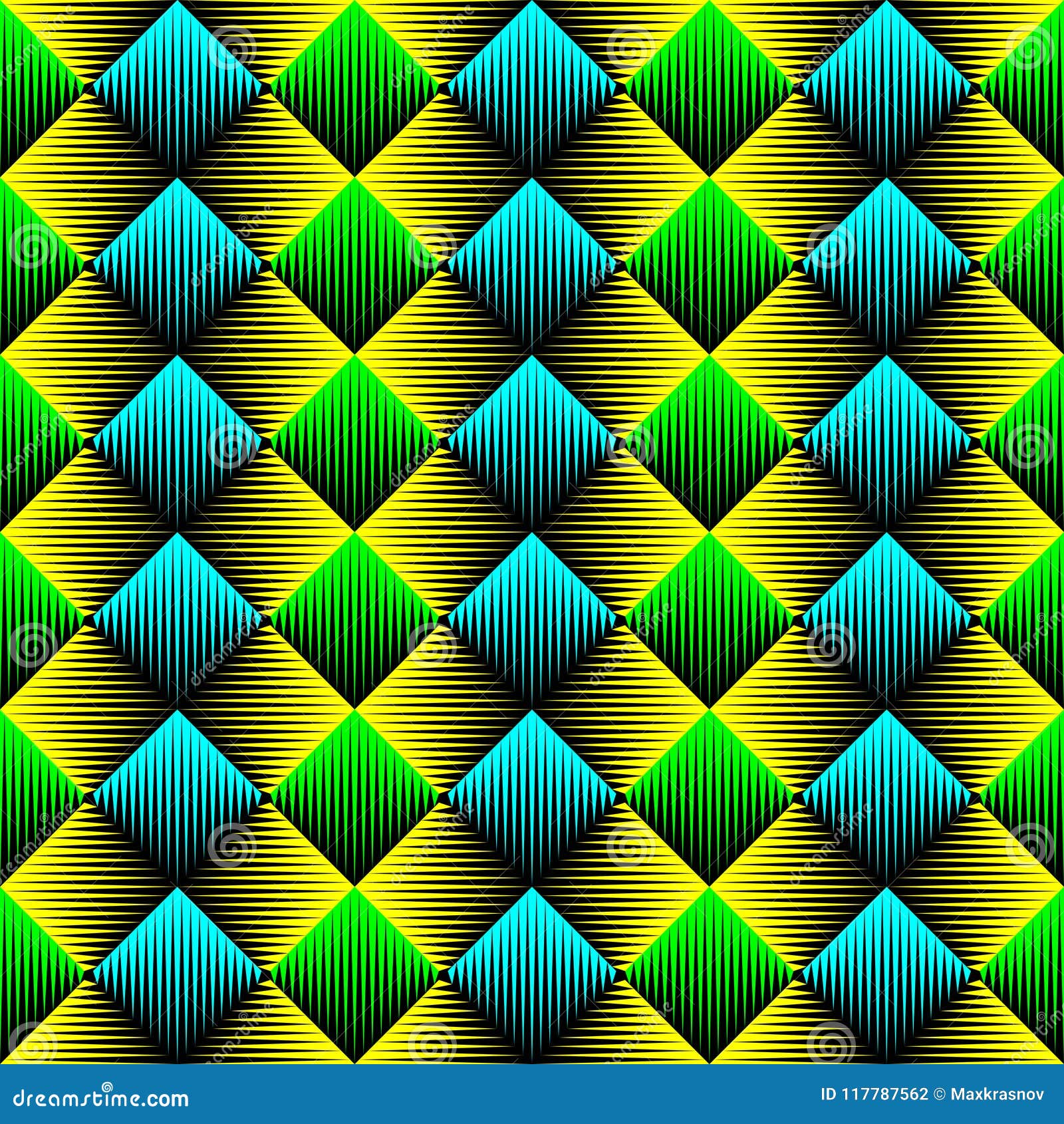 Seamless Square Pattern. Abstract Neon Background Stock Vector ...