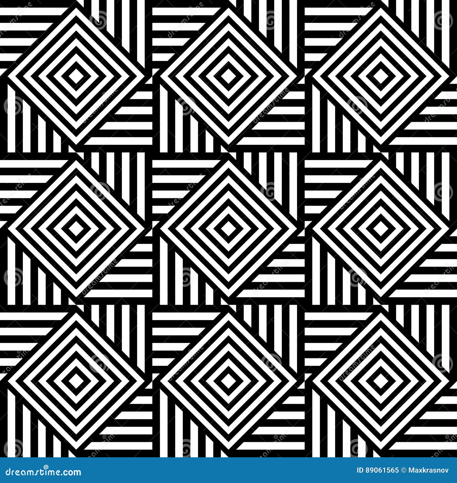 Seamless Square Pattern stock vector. Illustration of decorative - 89061565