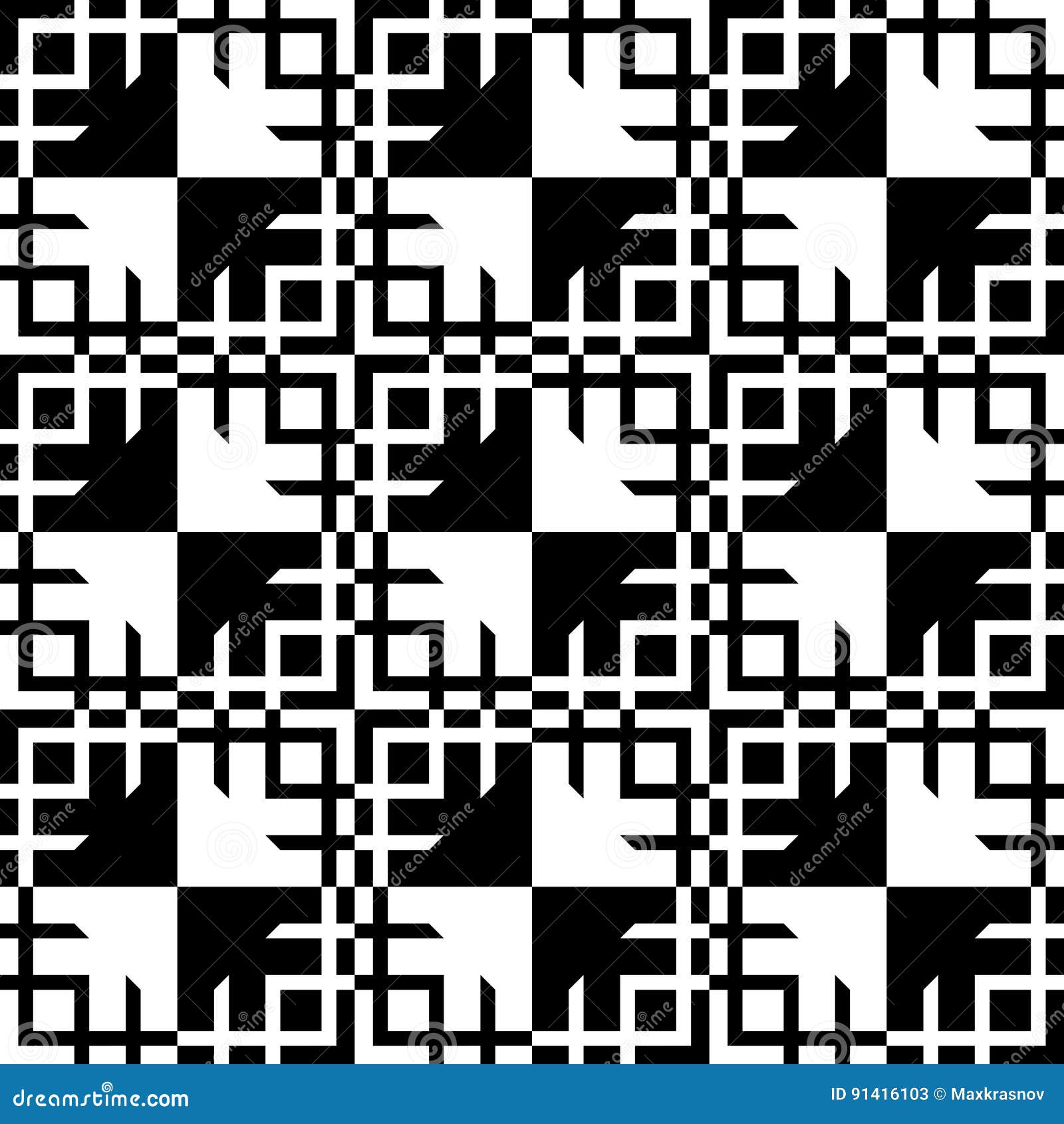 Seamless Square Pattern stock vector. Illustration of fashion - 91416103