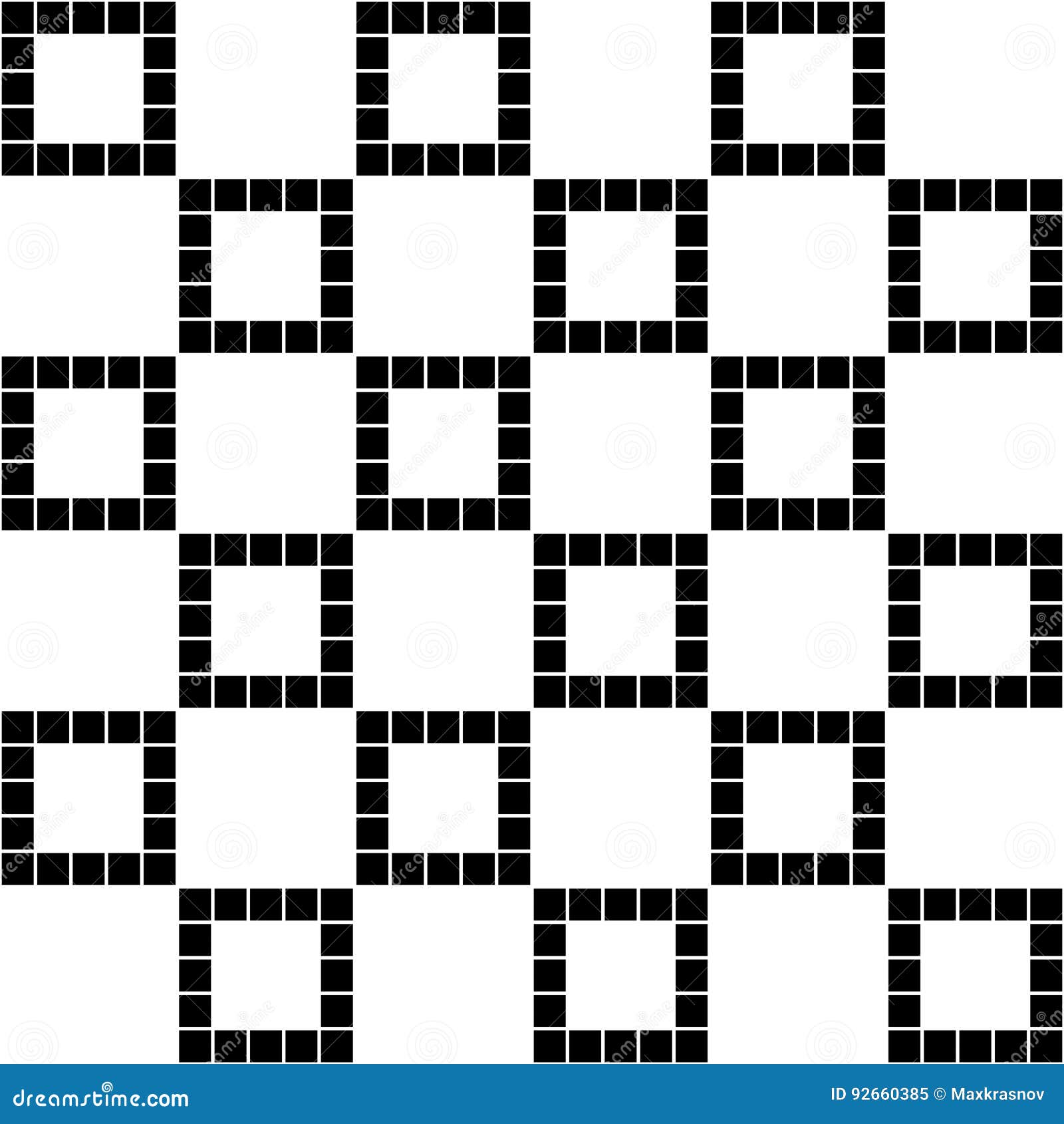 Seamless Square Pattern stock vector. Illustration of fabric - 92660385