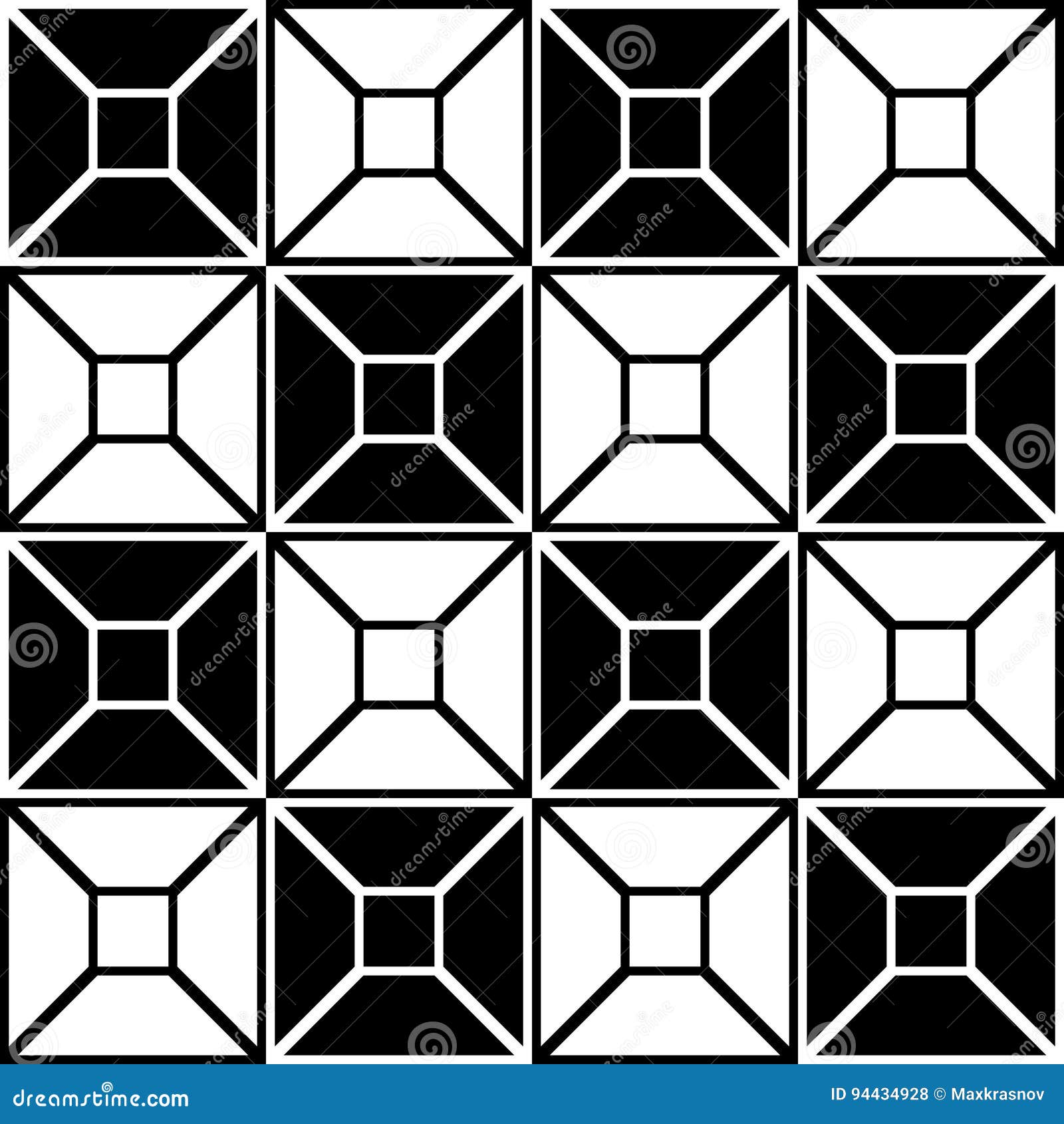 Seamless Square Pattern stock vector. Illustration of repeat - 94434928