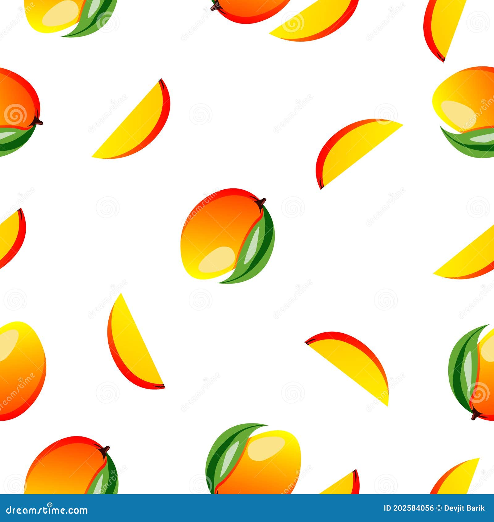 Seamless Square Pattern with Mango, Slice for Tiles Texture, , Plywood ...
