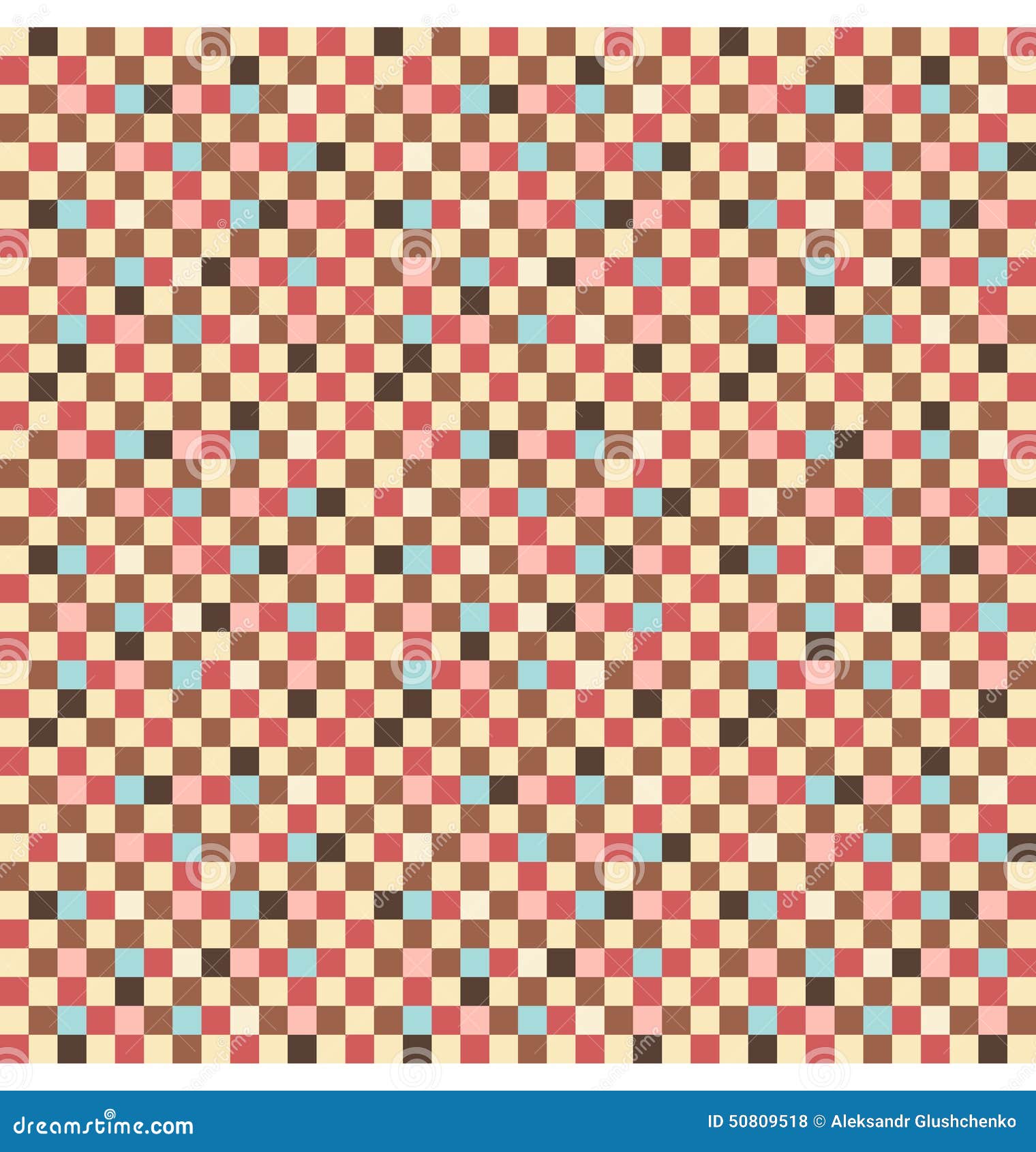 Seamless Square Pattern with Multicolor Squares Stock Vector ...