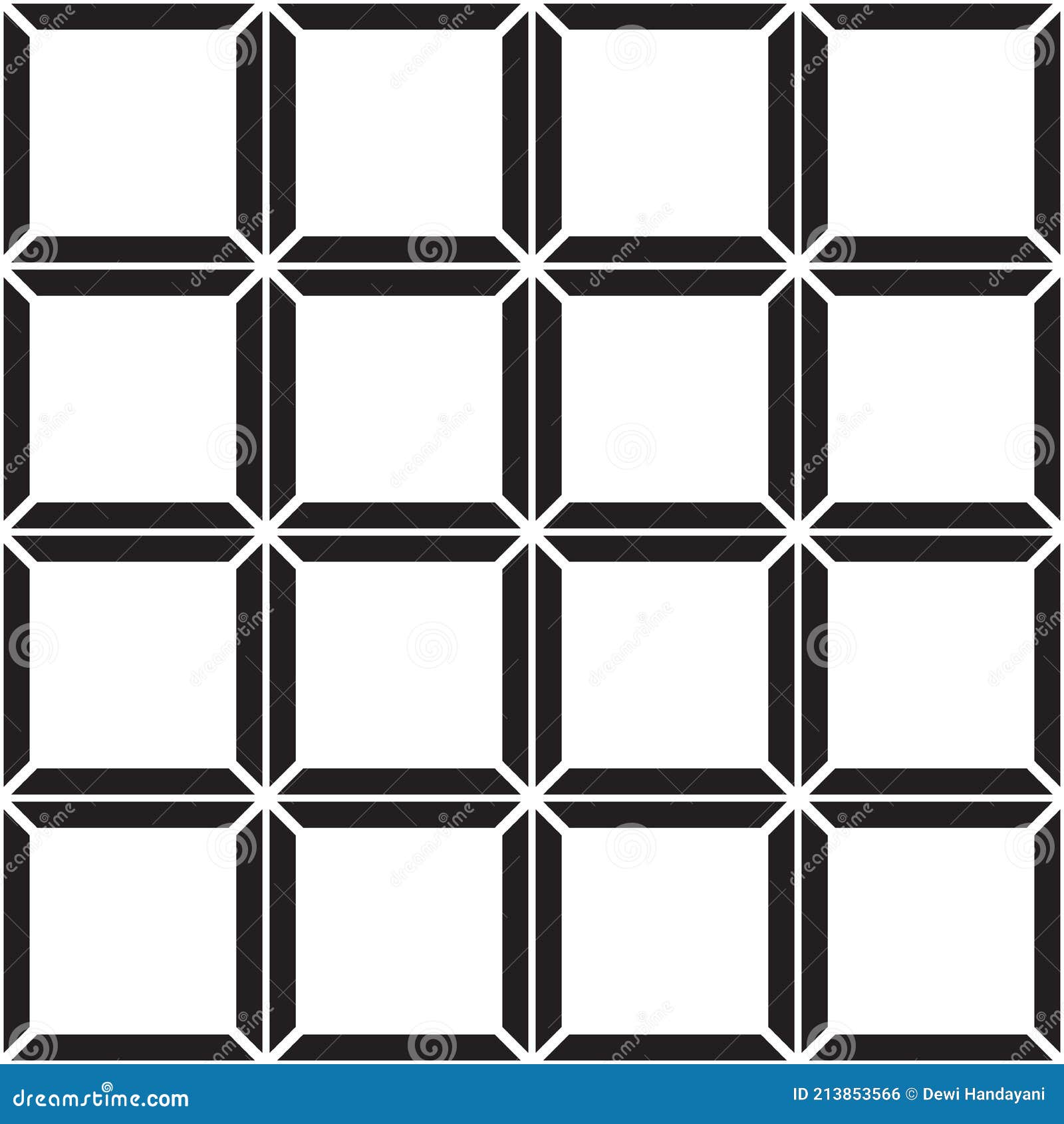 Seamless Square Pattern Tile Design Stock Vector - Illustration of ...