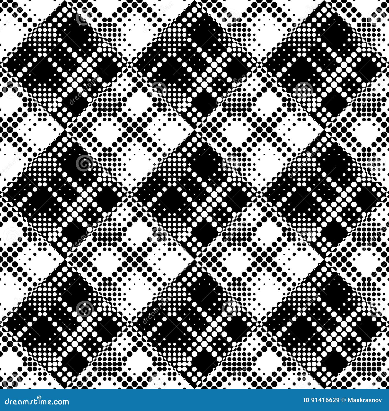 Seamless Square Pattern stock vector. Illustration of retro - 91416629