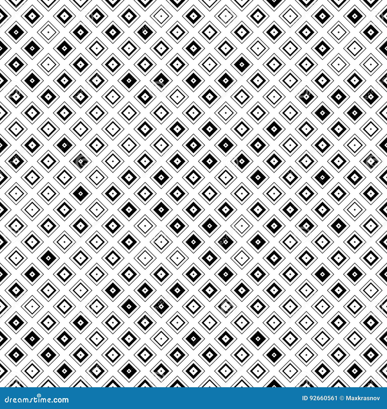 Seamless Square Pattern stock vector. Illustration of chaotic - 92660561