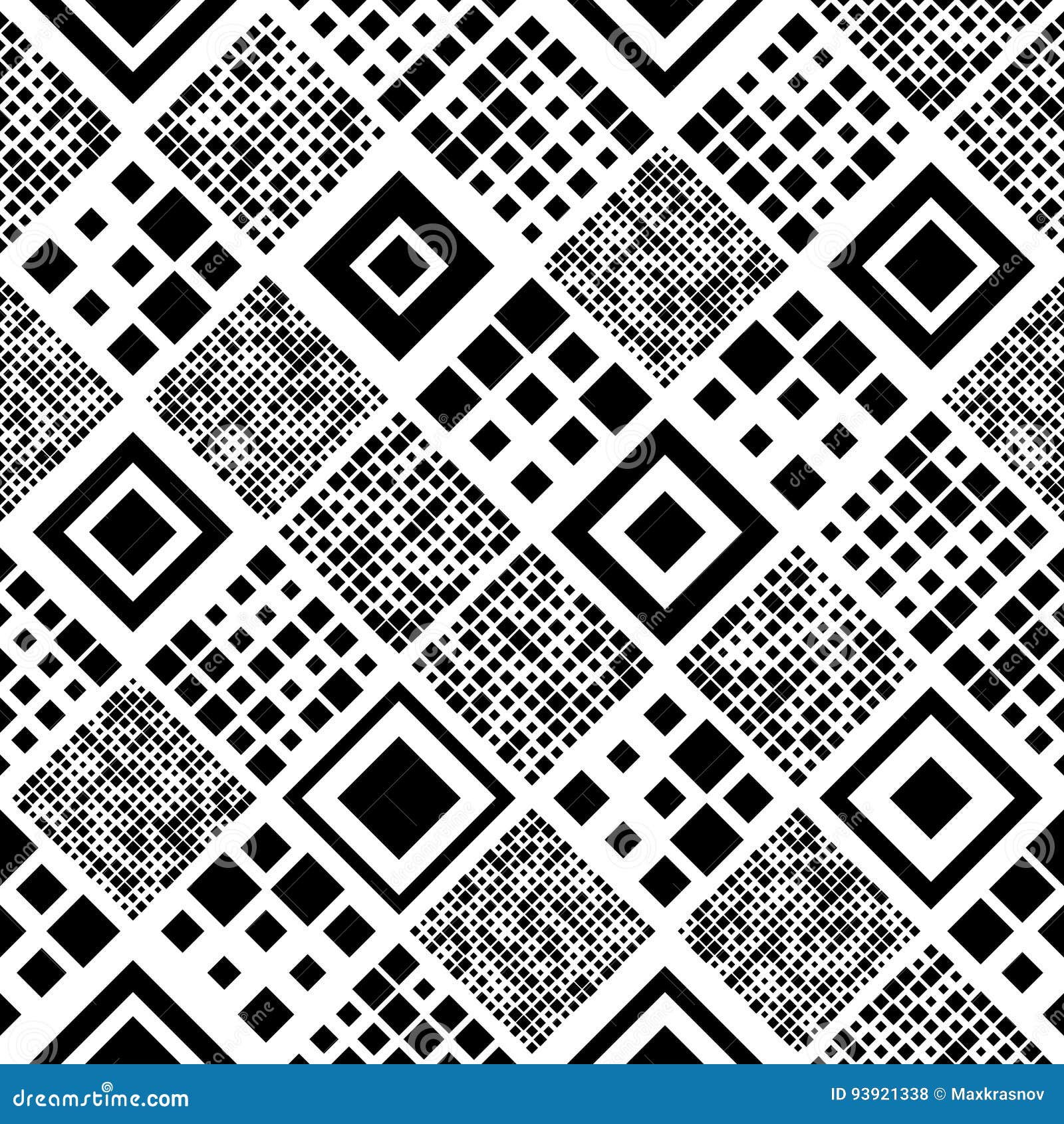 Seamless Square Pattern stock vector. Illustration of element - 93921338