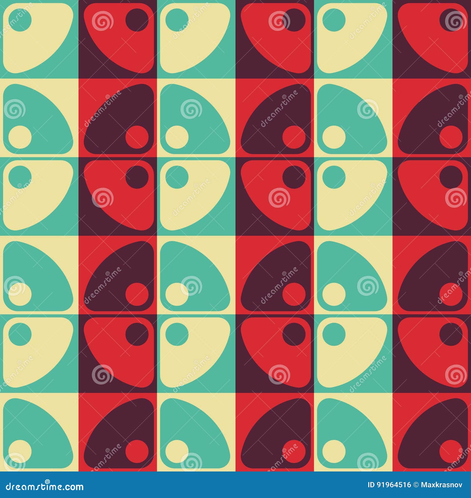 Seamless Square Pattern stock vector. Illustration of lattice - 91964516