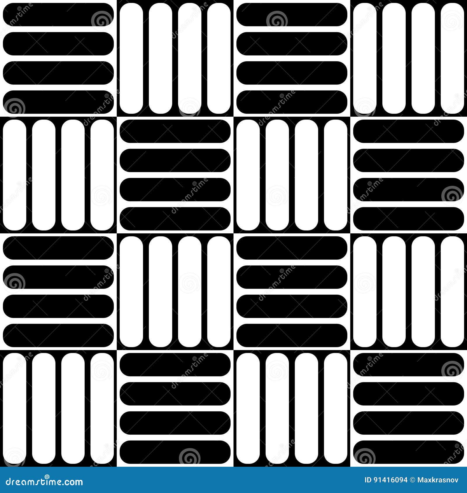 Seamless Square and Stripe Pattern Stock Vector - Illustration of ...