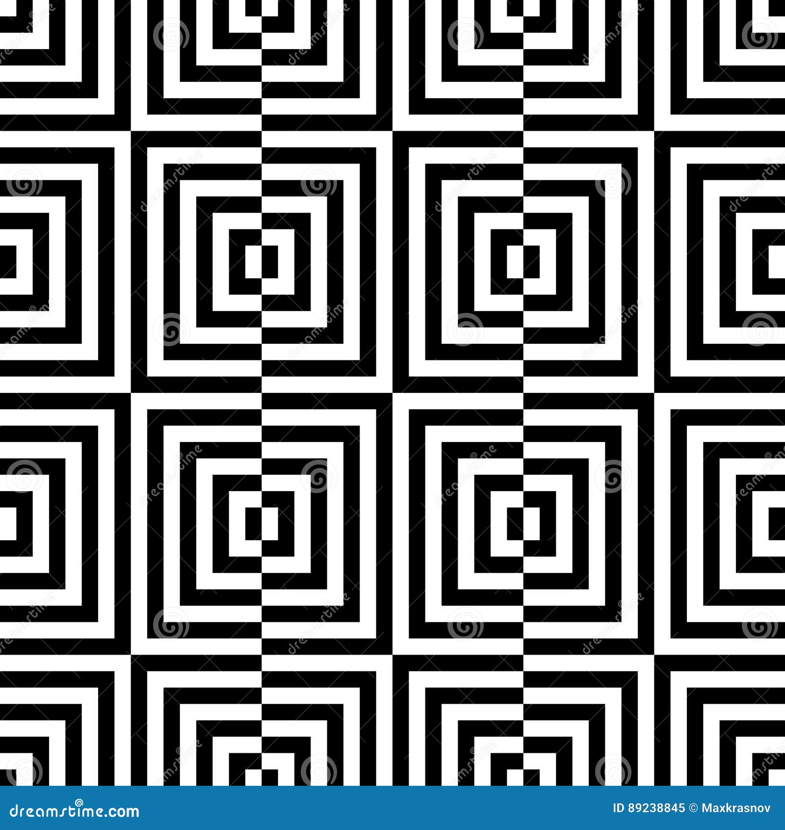 Seamless Square and Stripe Pattern Stock Vector - Illustration of ...