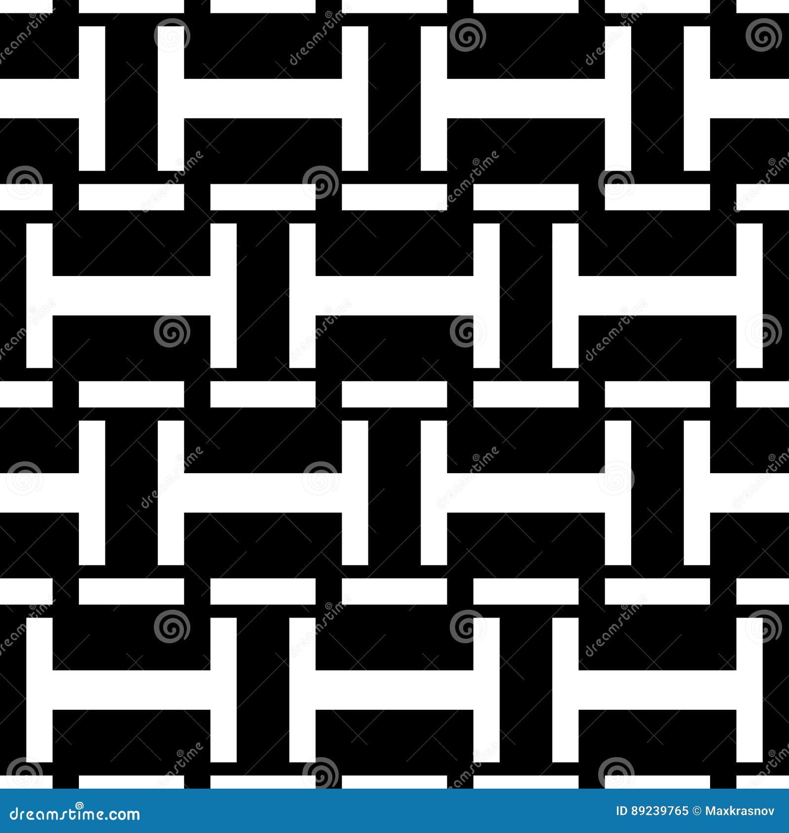 Seamless Square and Stripe Pattern Stock Vector - Illustration of ...
