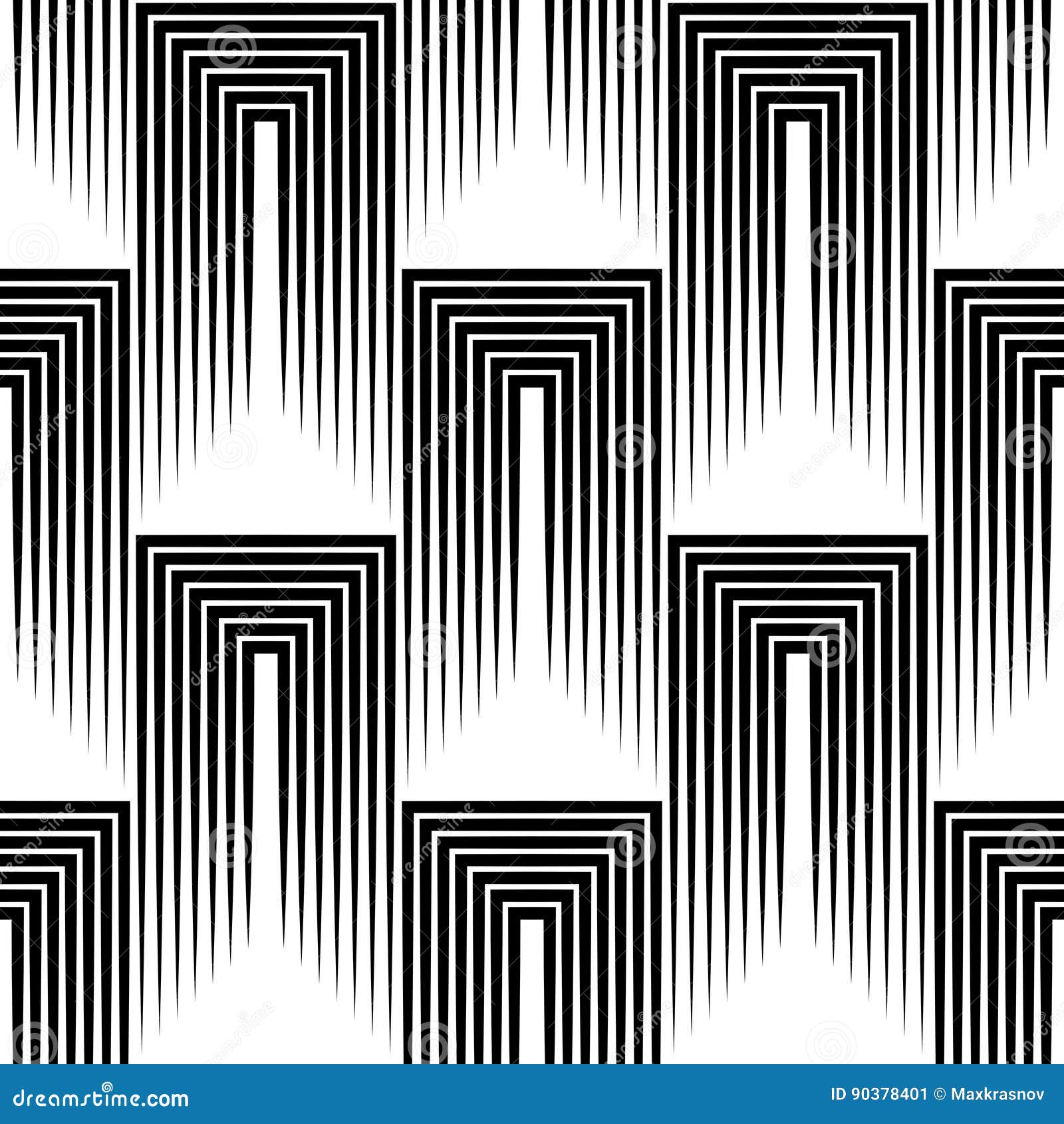 Seamless Square and Stripe Pattern Stock Vector - Illustration of ...