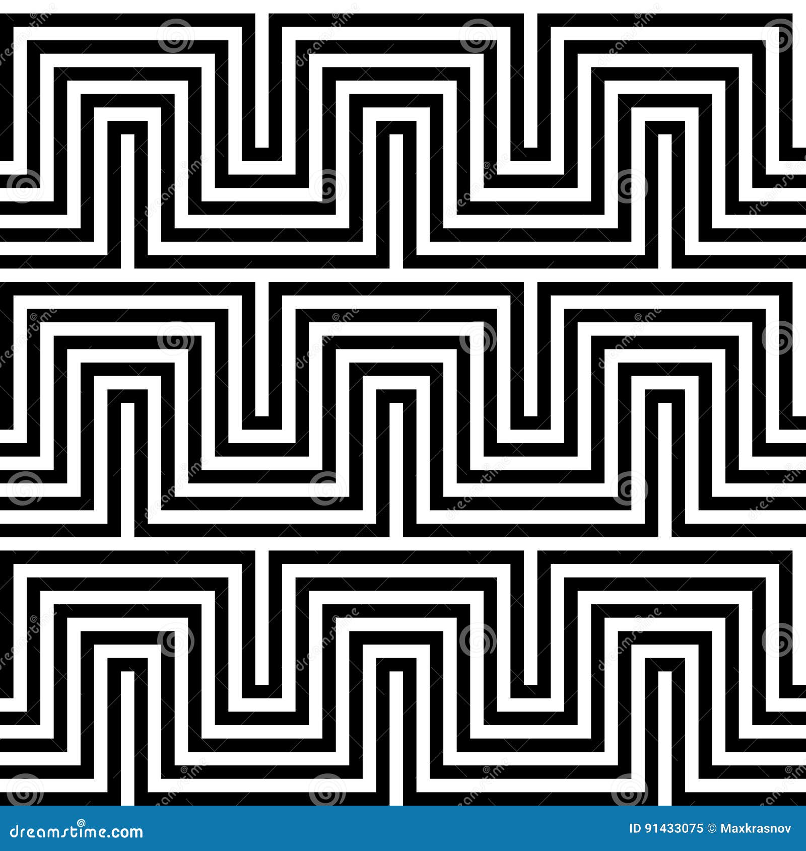 Seamless Square and Stripe Pattern Stock Vector - Illustration of ...