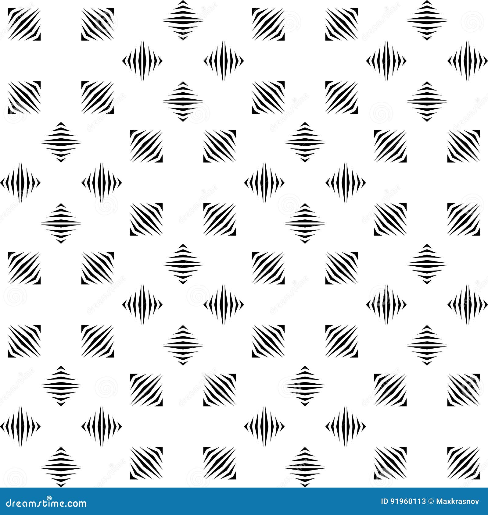 Seamless Square and Stripe Pattern Stock Vector - Illustration of retro ...