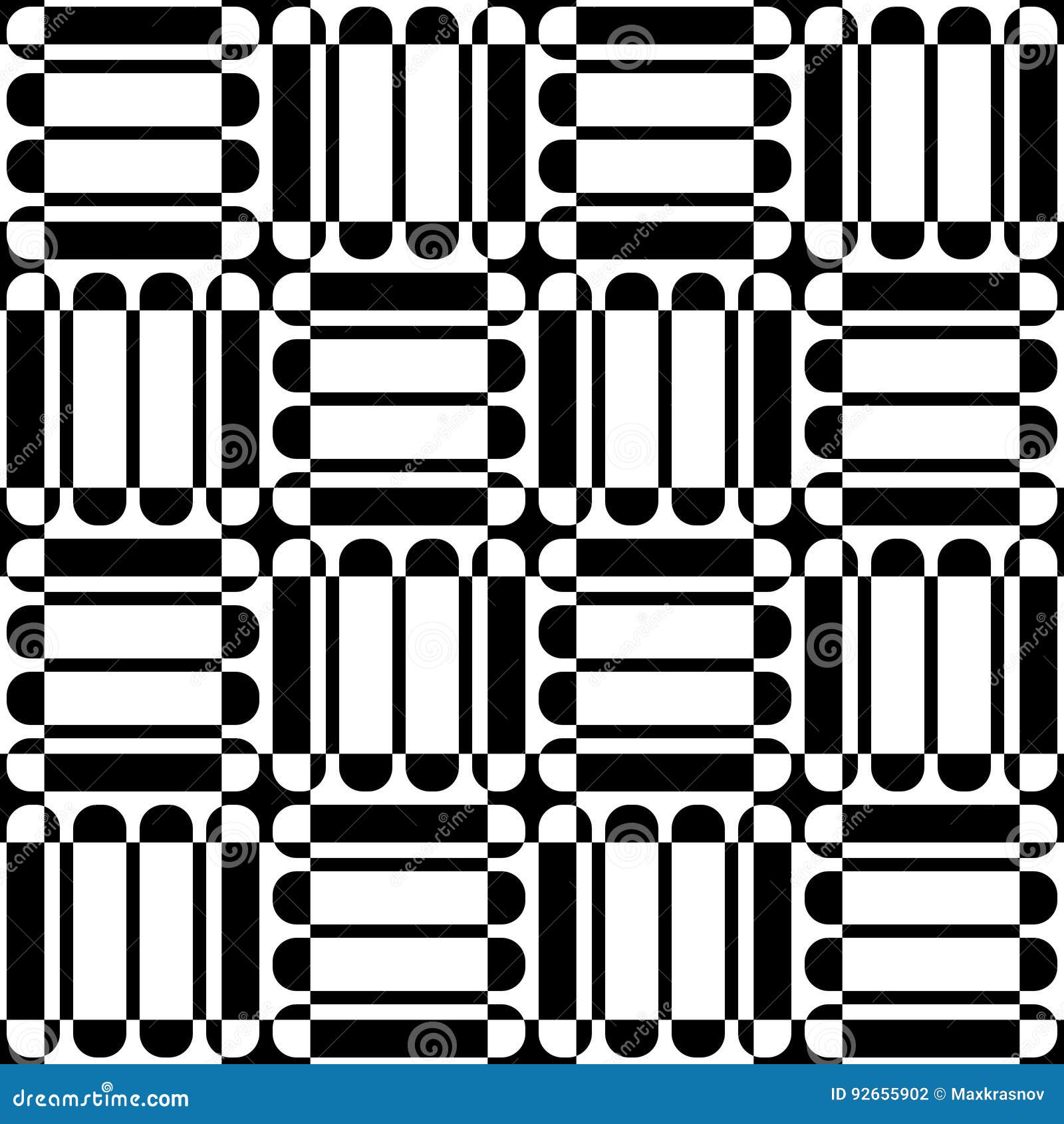 Seamless Square and Stripe Pattern Stock Vector - Illustration of ...
