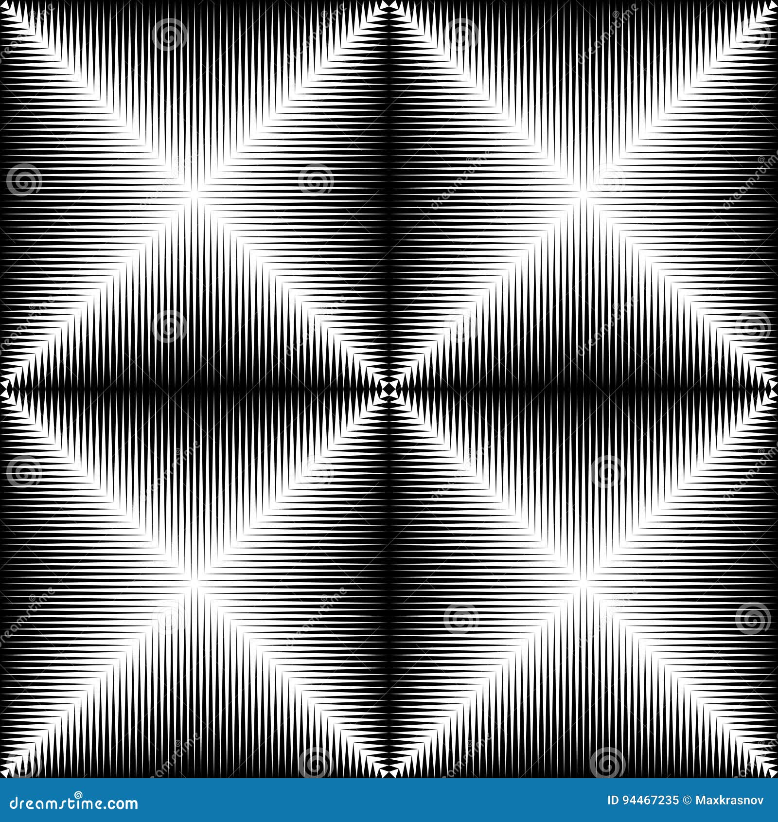 Seamless Square and Stripe Pattern Stock Vector - Illustration of retro ...