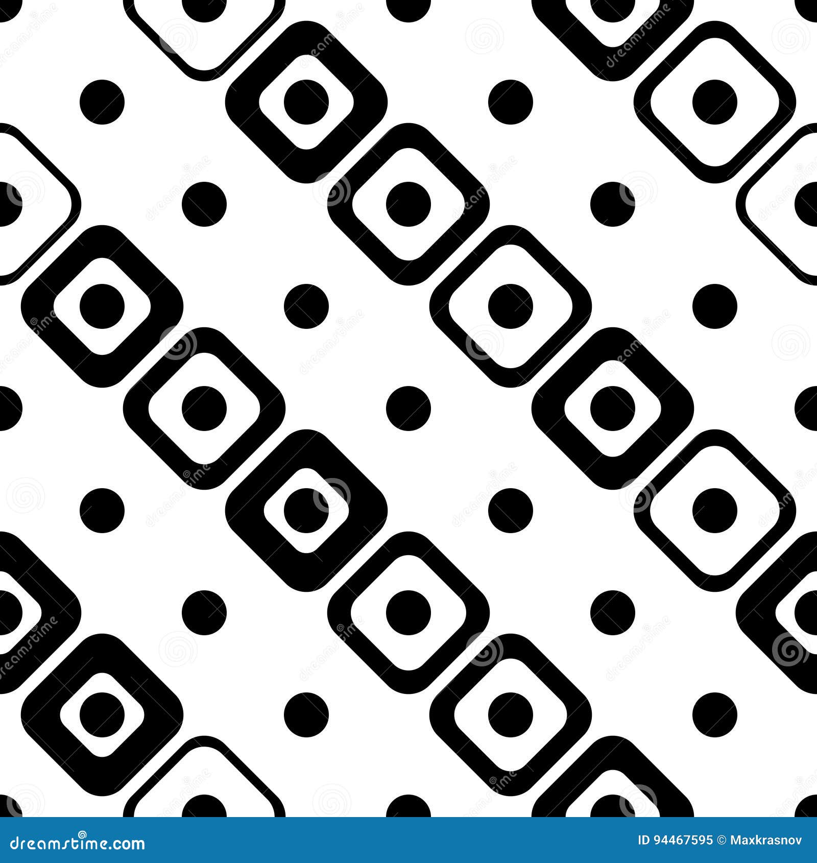 Seamless Square and Stripe Pattern Stock Vector - Illustration of ...