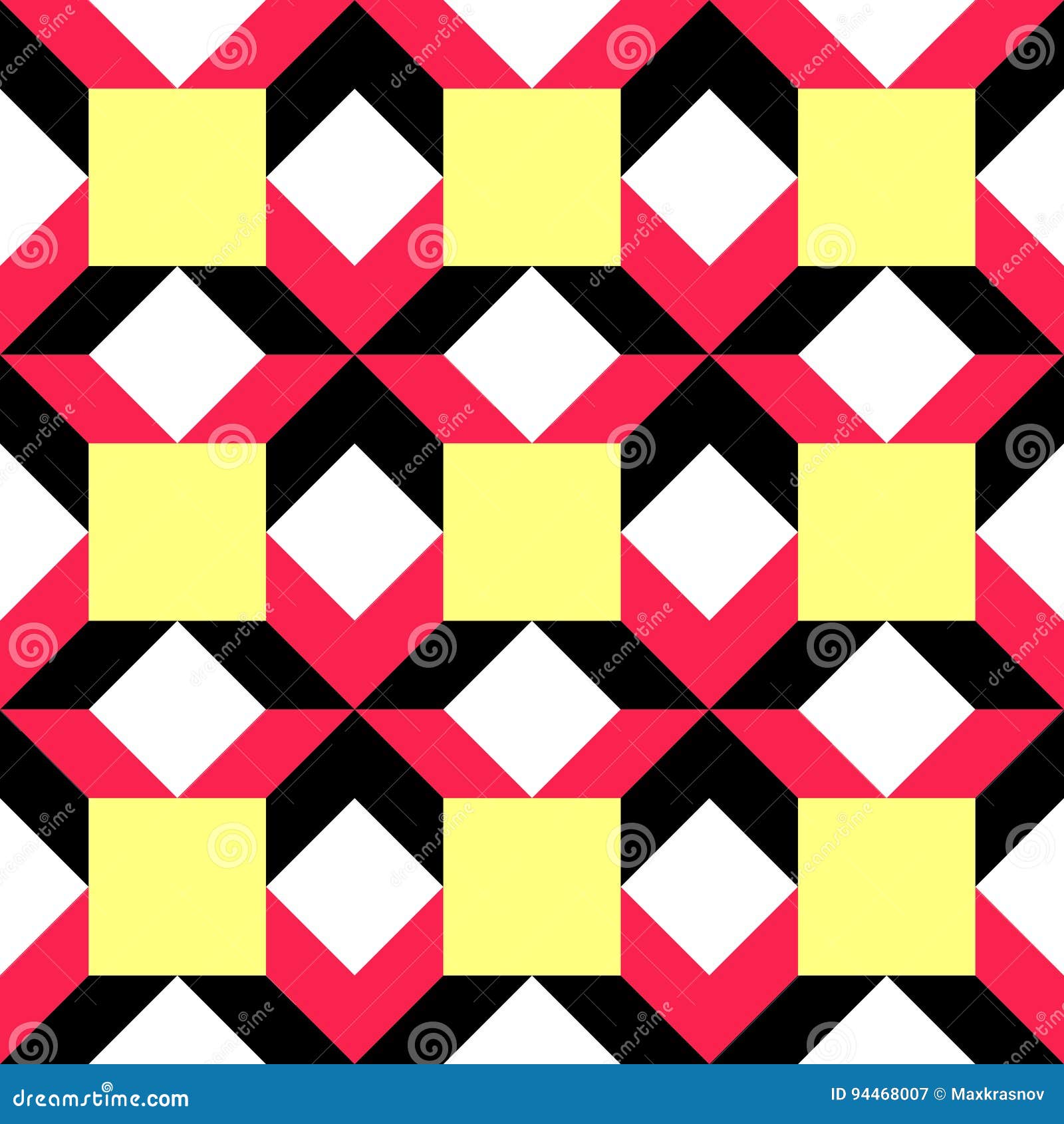 Seamless Square and Stripe Pattern Stock Vector - Illustration of ...