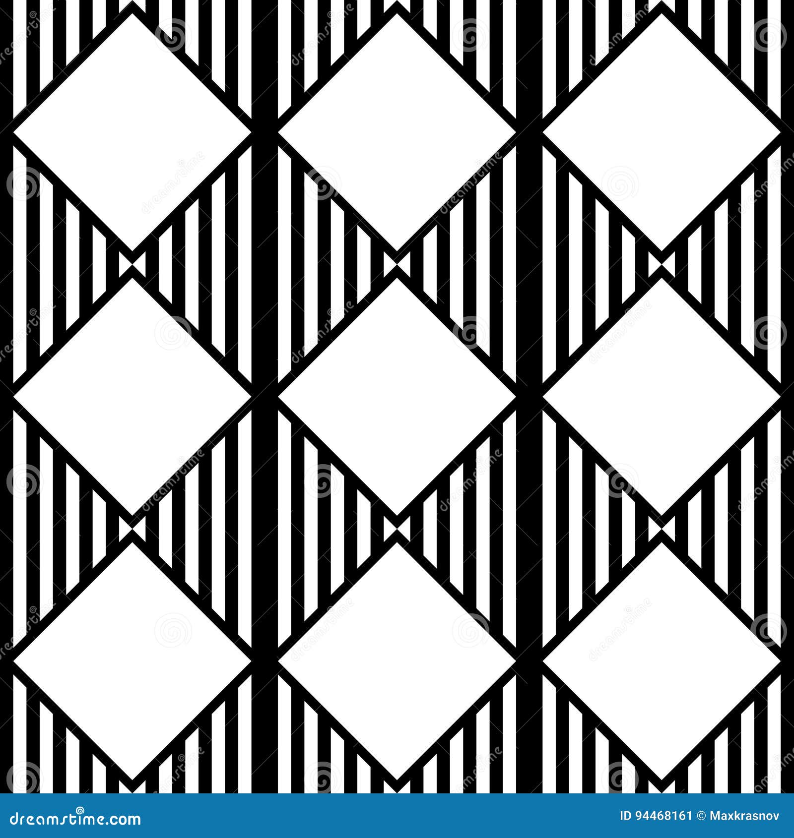 Seamless Square and Stripe Pattern Stock Vector - Illustration of ...
